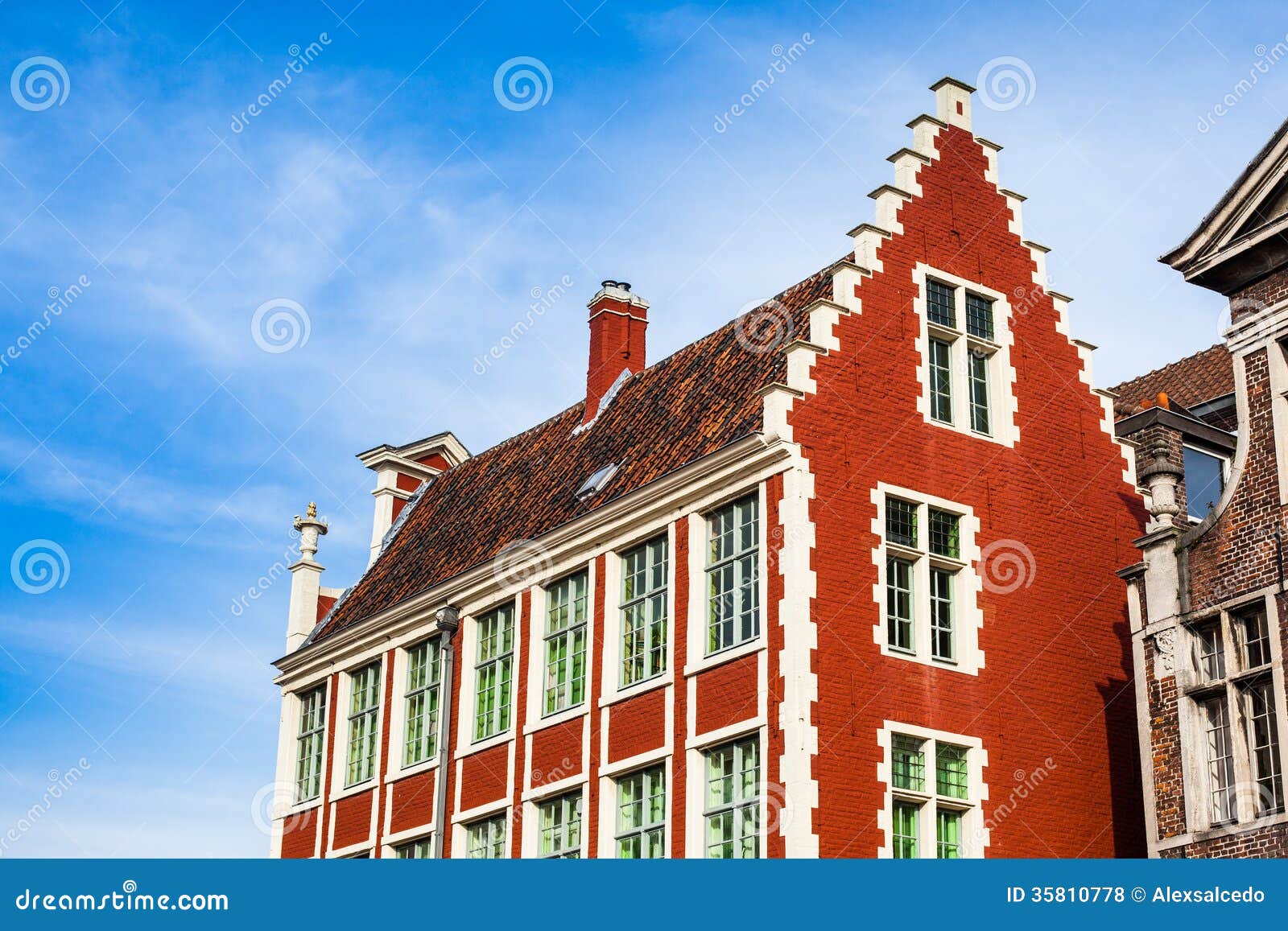 Belgian house stock photo. Image of europe, bruges, city - 35810778