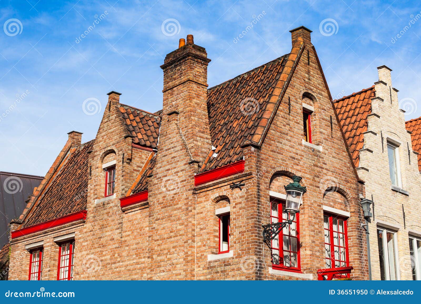 Belgian house stock photo. Image of town, brugge, rozenhoedkaai - 36551950