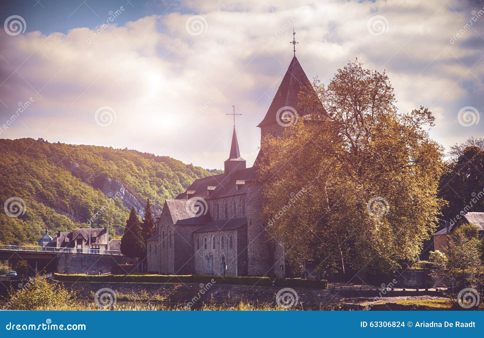 Belgian landscape stock photo. Image of blue, double - 63306824