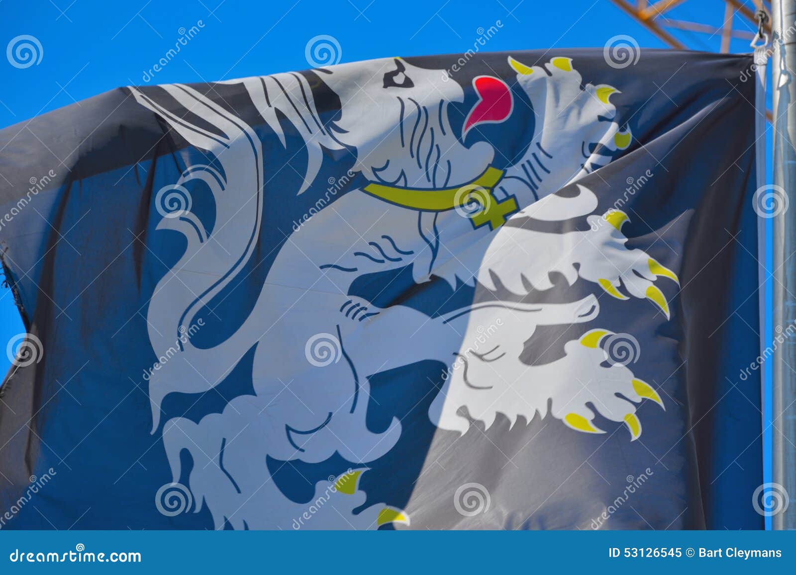 Belgian lion flag stock image. Image of outside, outdoors - 53126545