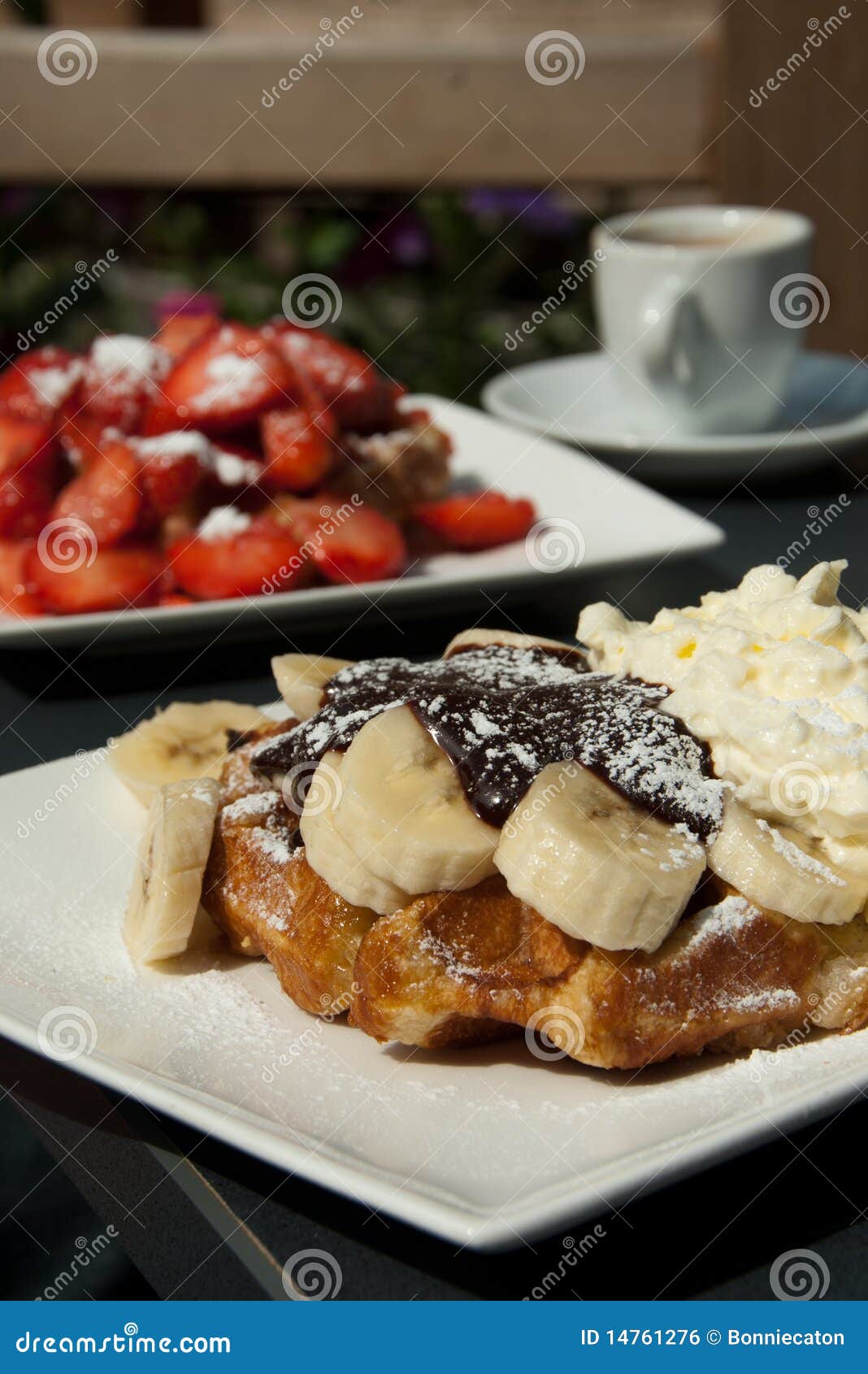 Belgian Waffles with Coffee Stock Photo - Image of belgium, white: 14761276