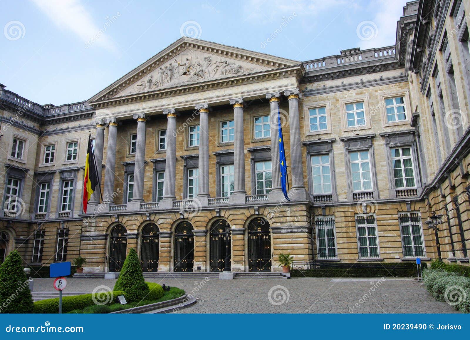 Belgisch Parlementsgebouw stock foto. Image of federaal - 20239490