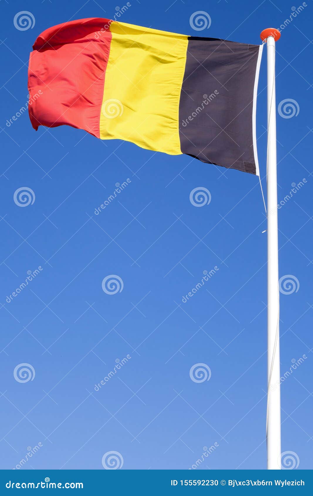 Belgische vlag stock foto. Image of belgië, vlag, hemel - 155592230