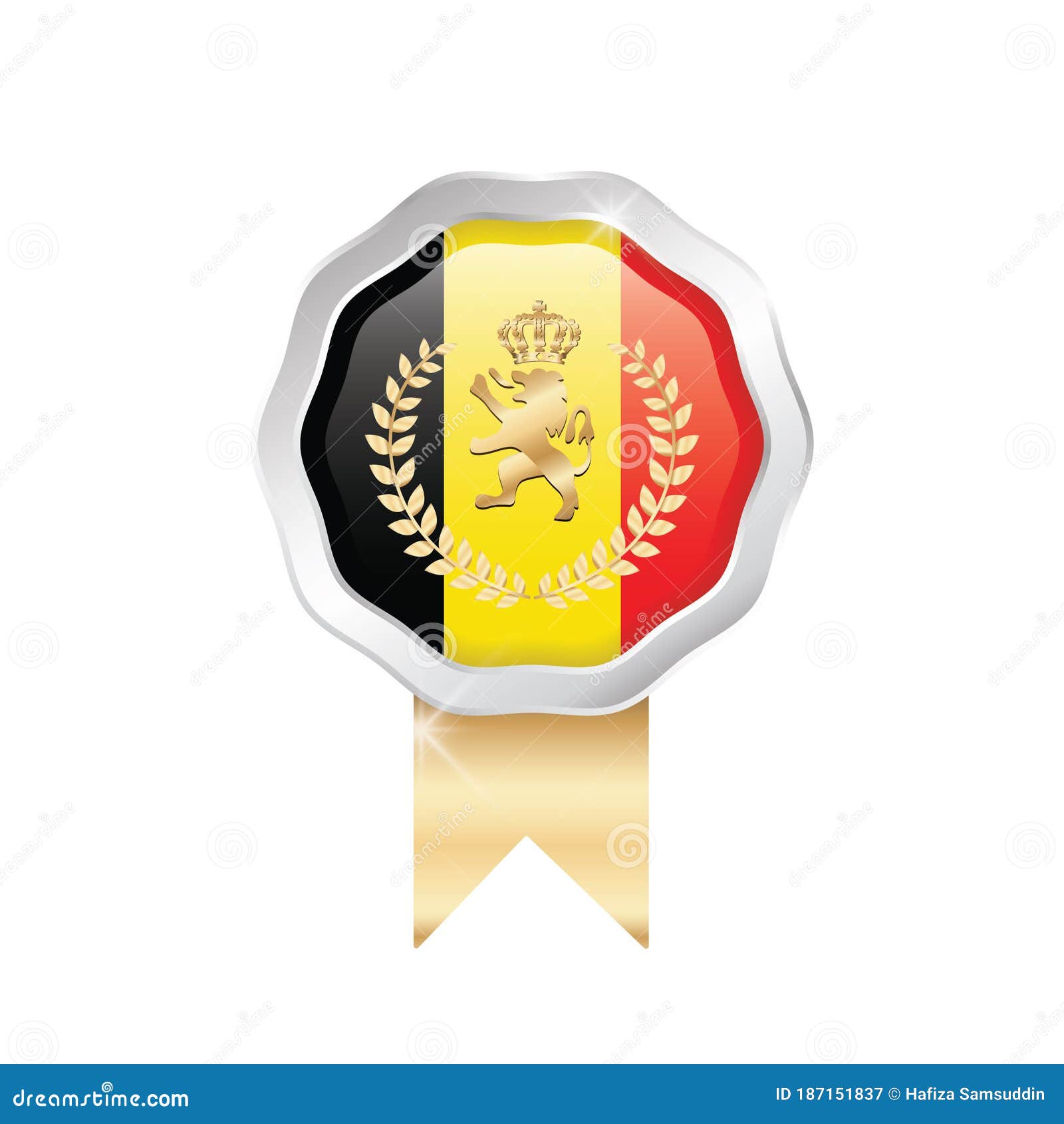 Belgium Badge. Vector Illustration Decorative Design Stock Vector ...