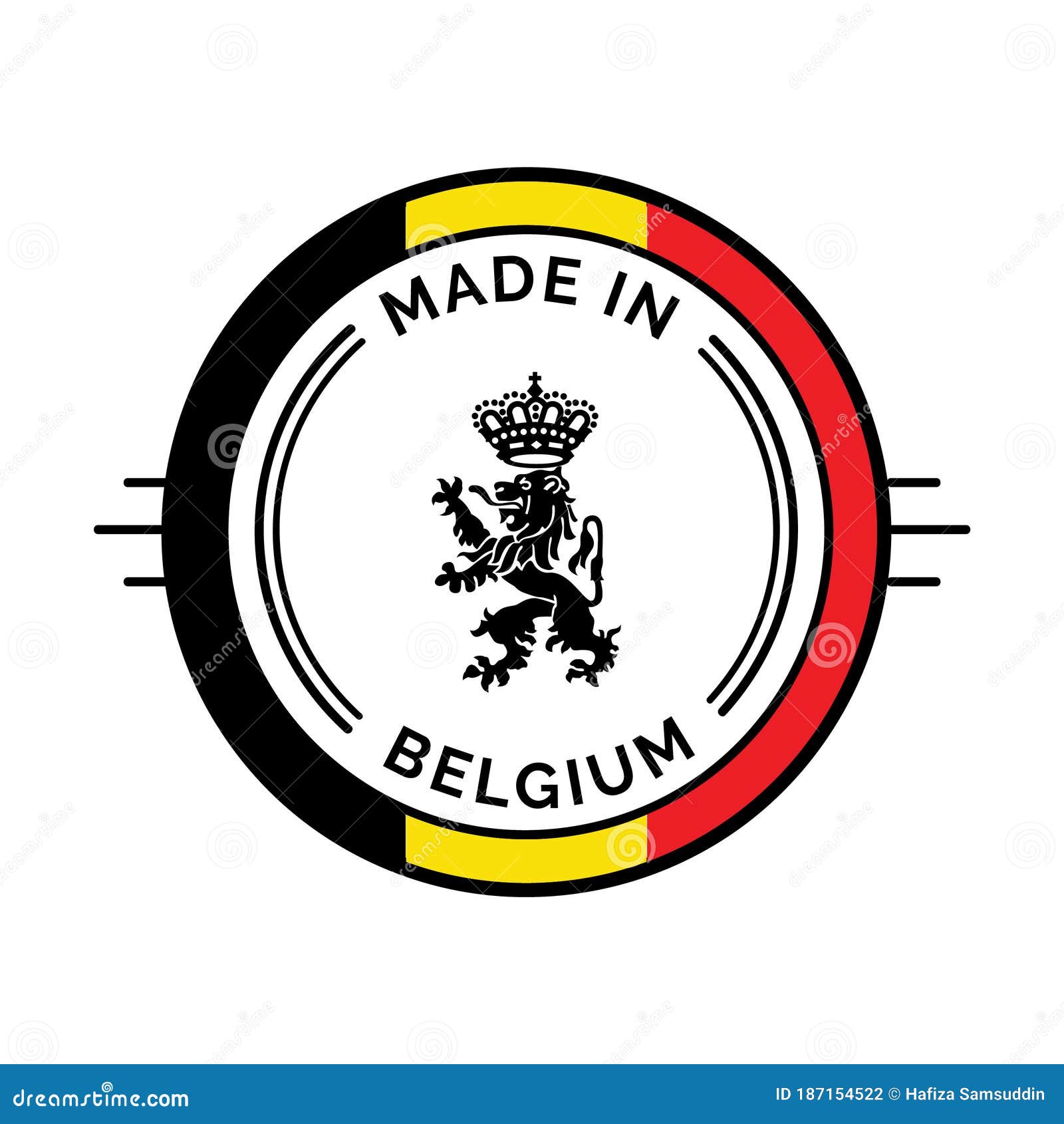 Belgium Badge. Vector Illustration Decorative Design Stock Vector ...