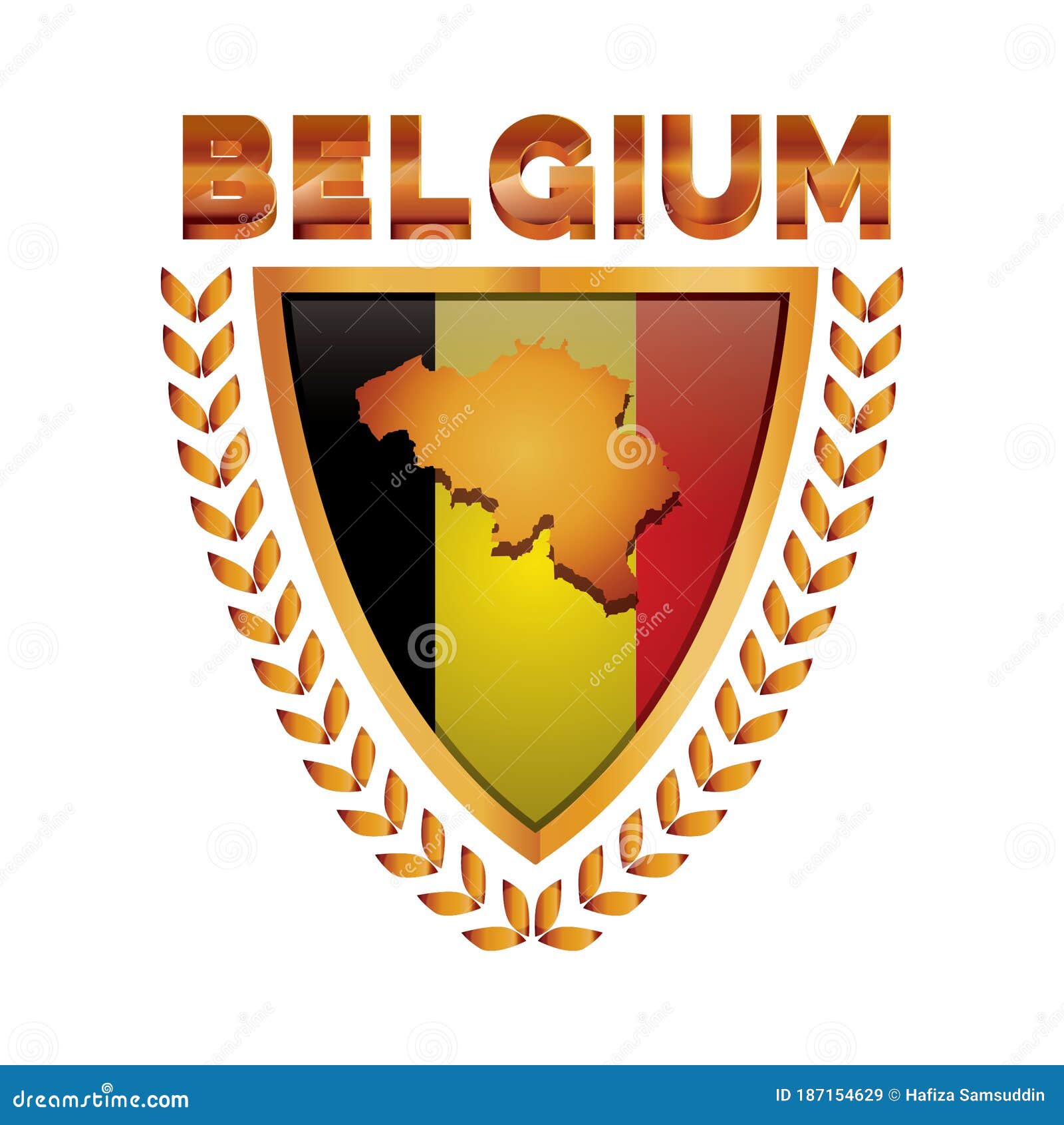 Belgium Badge. Vector Illustration Decorative Design Stock Vector ...