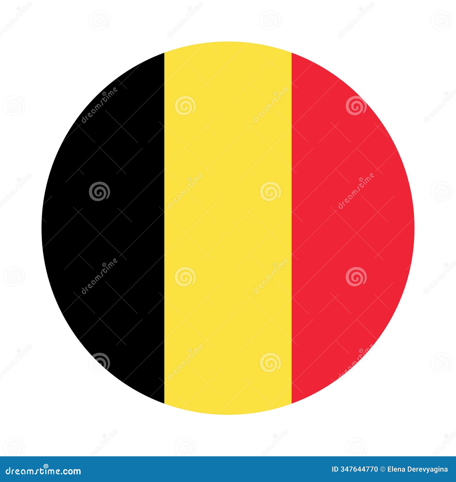 Belgium Flag, Circle Frame, Round Icon Stock Vector - Illustration of ...