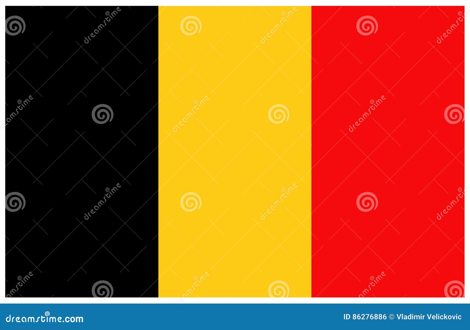Belgium flag stock vector. Illustration of travel, file - 86276886