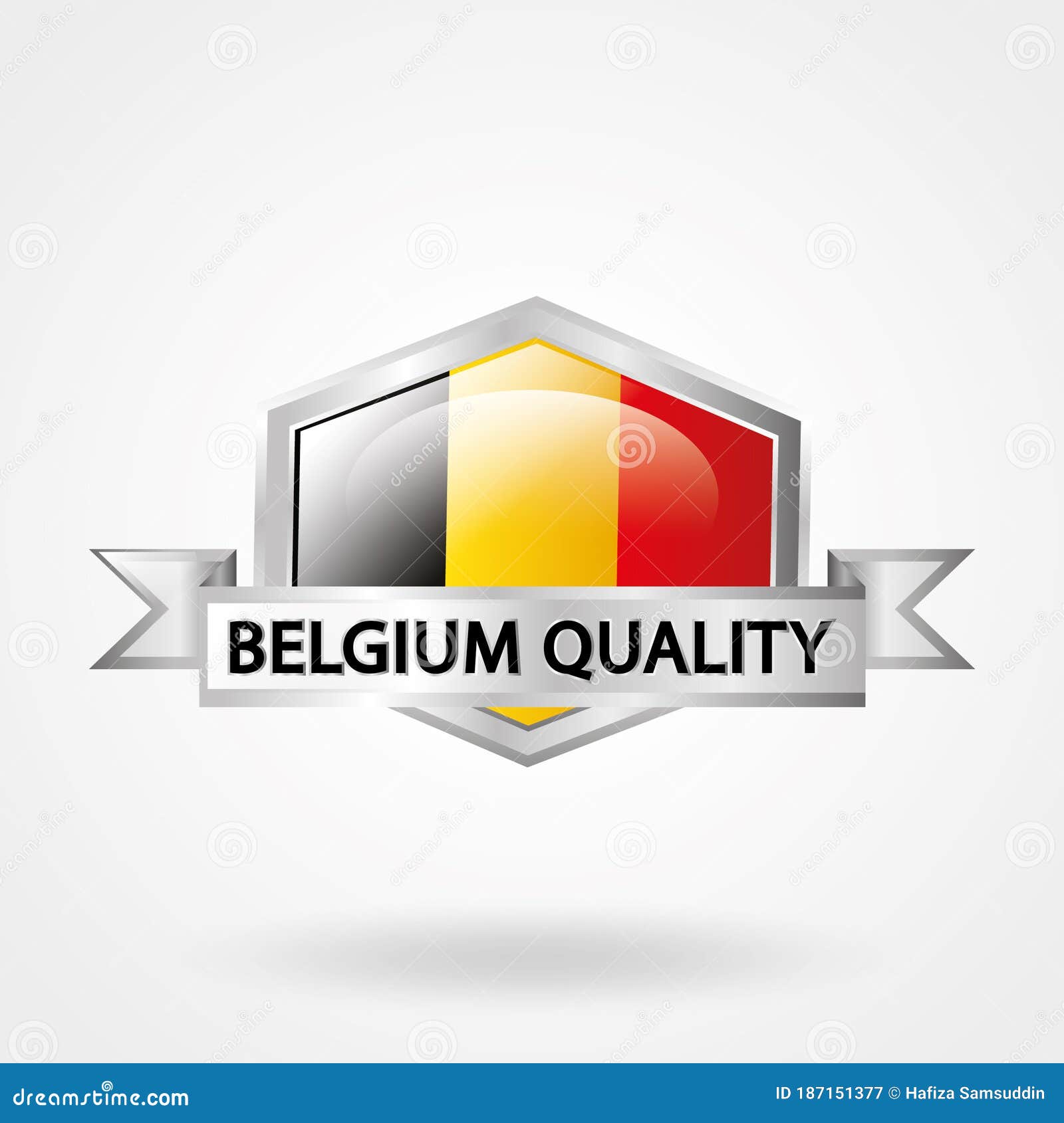 Belgium Label. Vector Illustration Decorative Design Stock Vector ...
