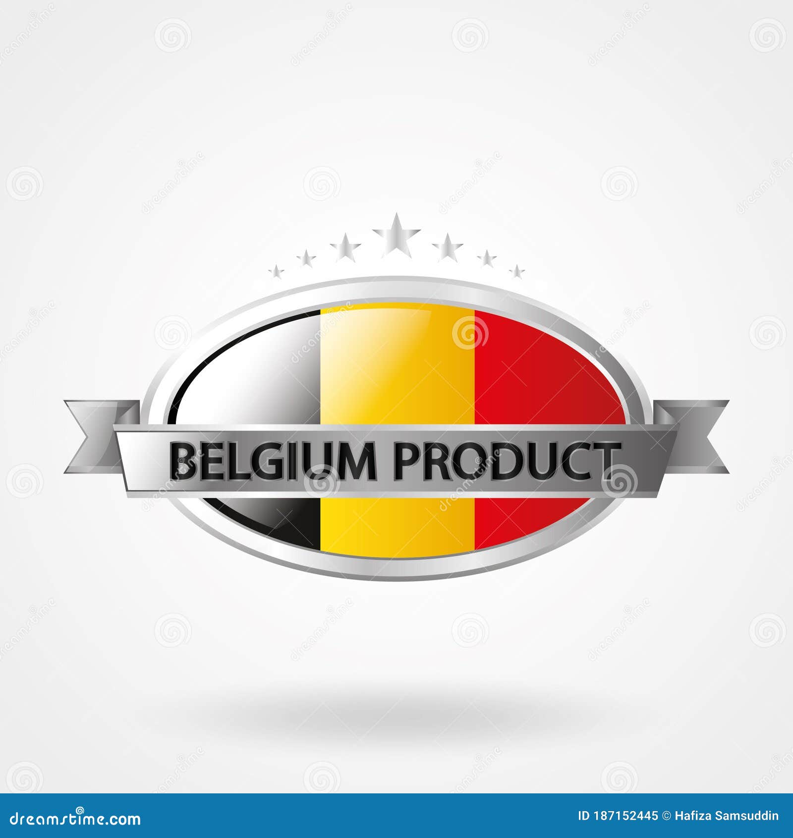 Belgium Label. Vector Illustration Decorative Design Stock Vector ...