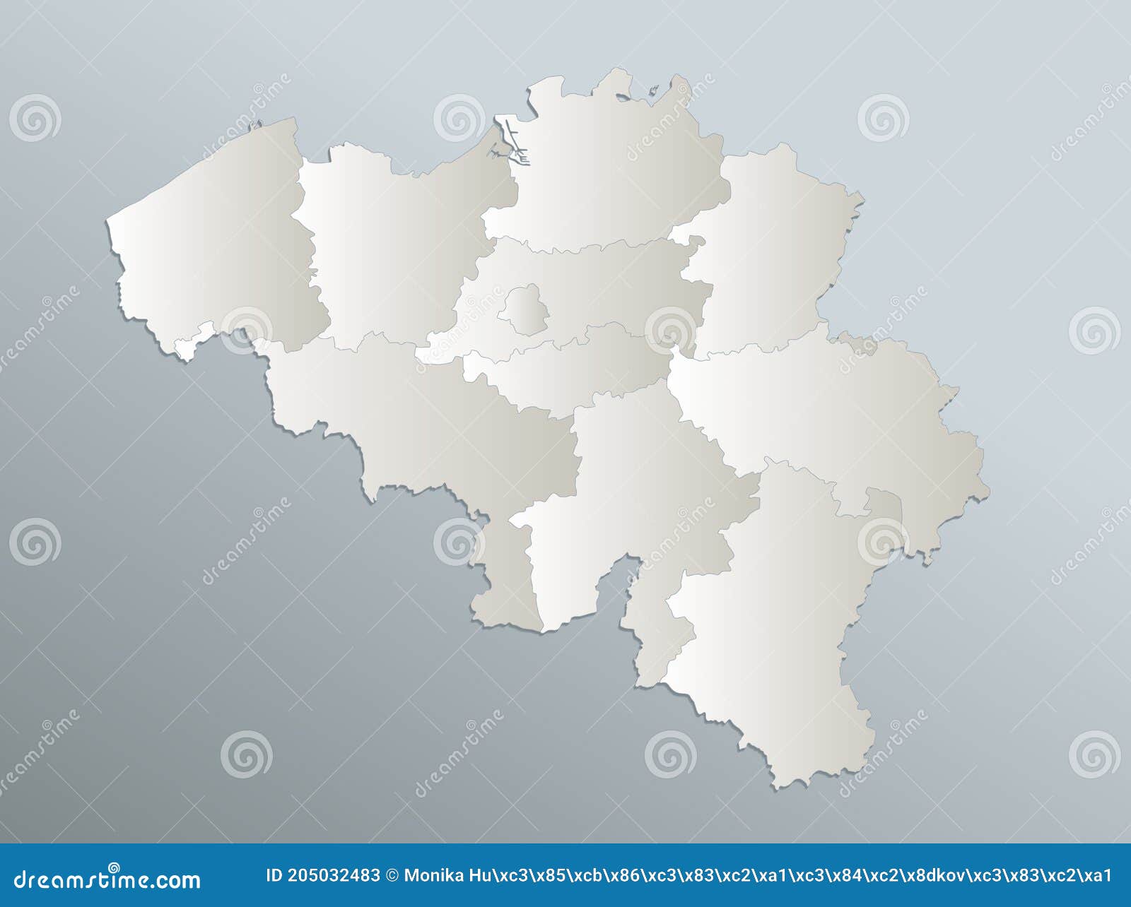 Belgium Map - Blank Map Of Belgium Black Silhouette And Outline ...