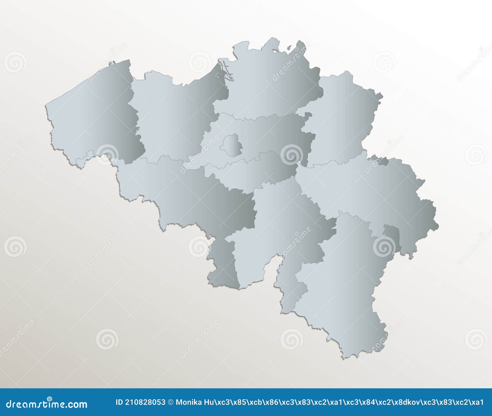 Belgium Map - Blank Map Of Belgium Black Silhouette And Outline ...