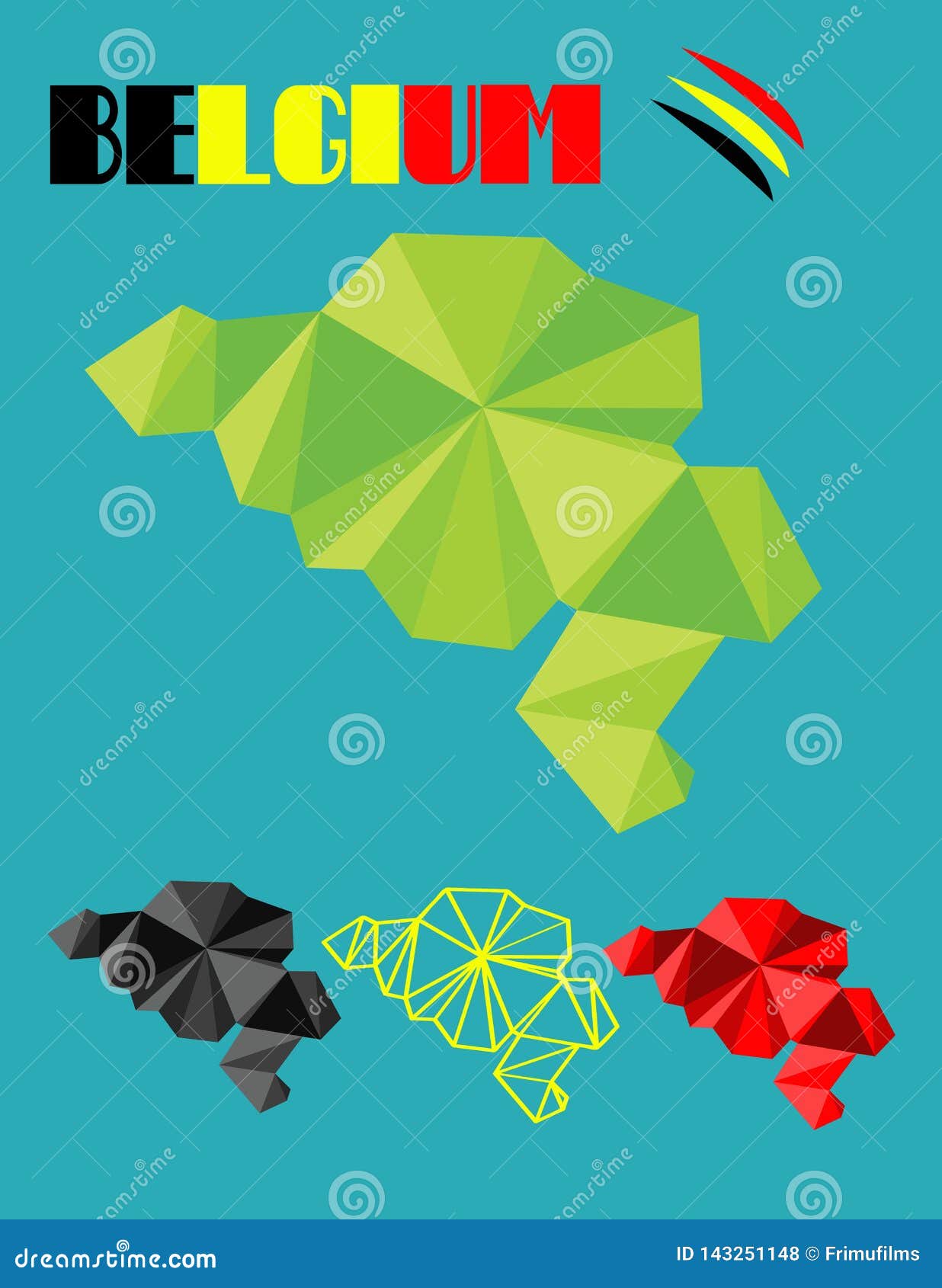 Belgium Map Country Infographics Stock Illustration - Illustration of ...