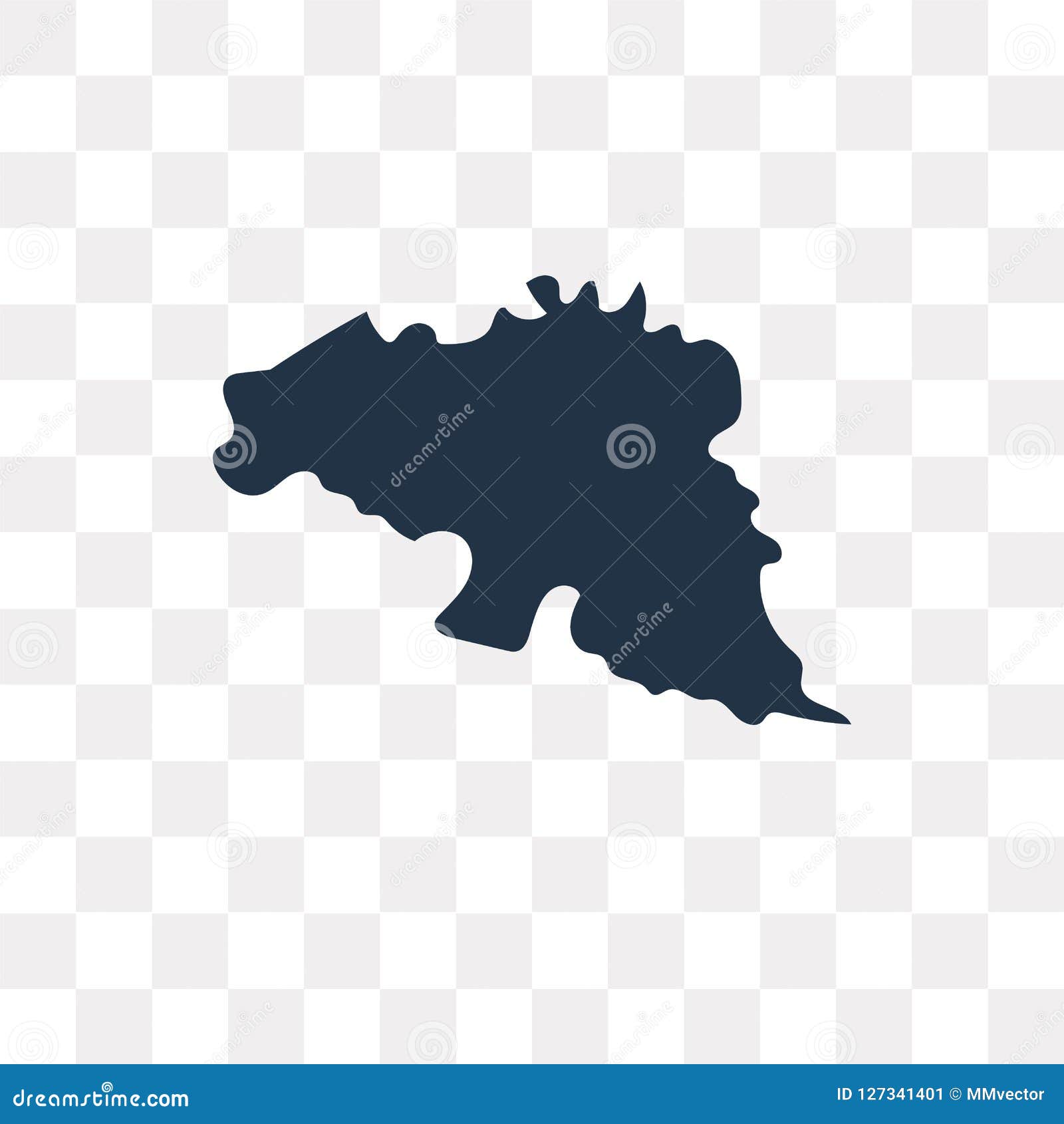 Belgium Map Vector Icon Isolated on Transparent Background, Belg Stock ...
