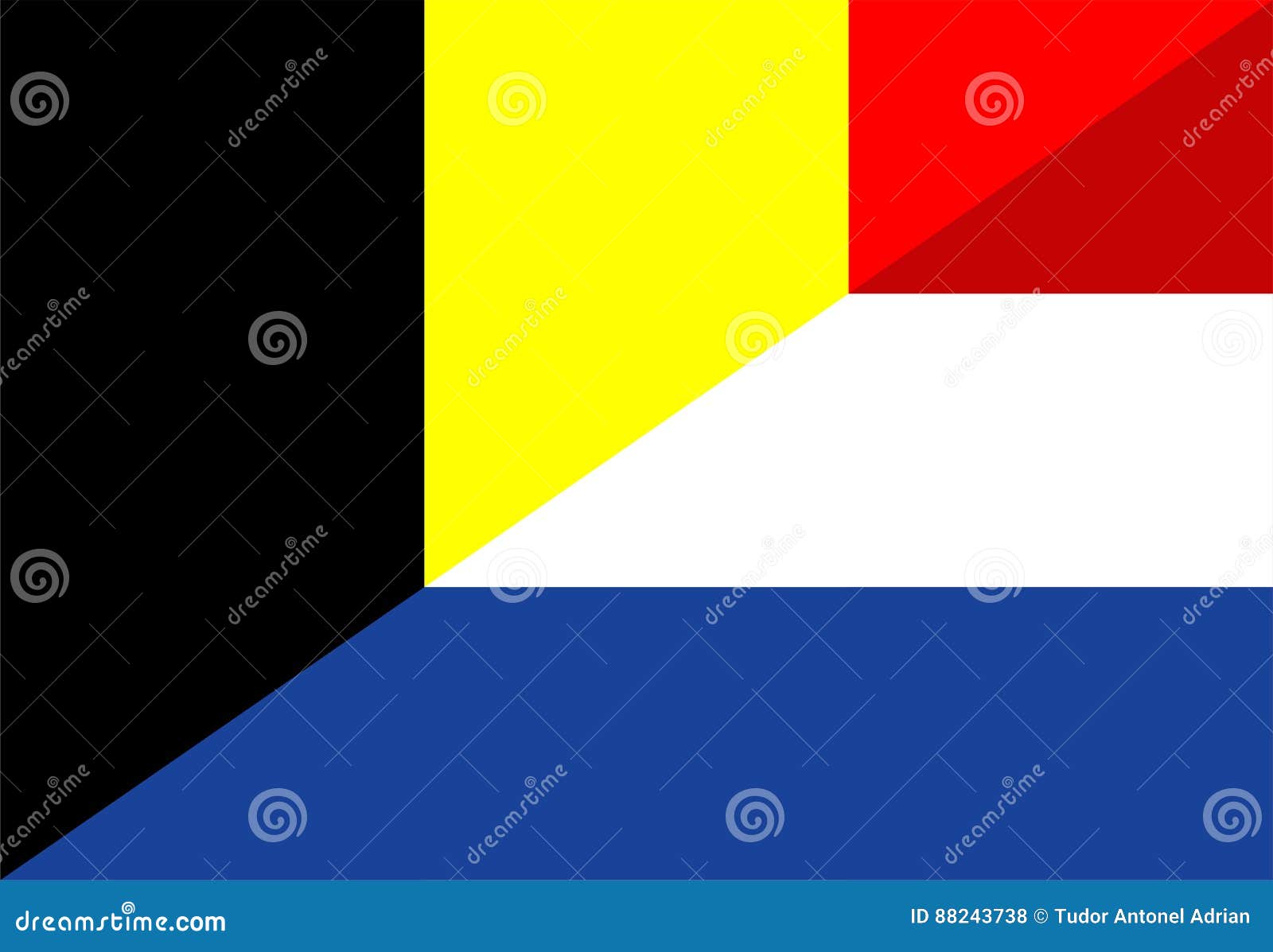 Belgium netherland flag stock photo. Image of sign, banner - 88243738