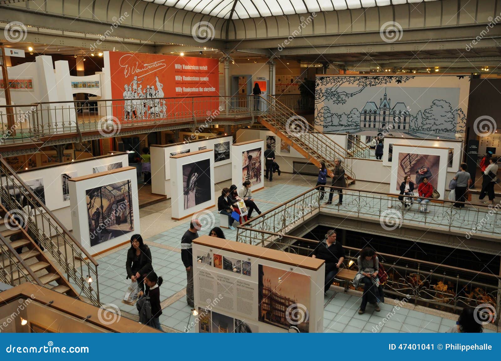Belgium, Picturesque Comic Strip Museum of Brussels Editorial Photo ...