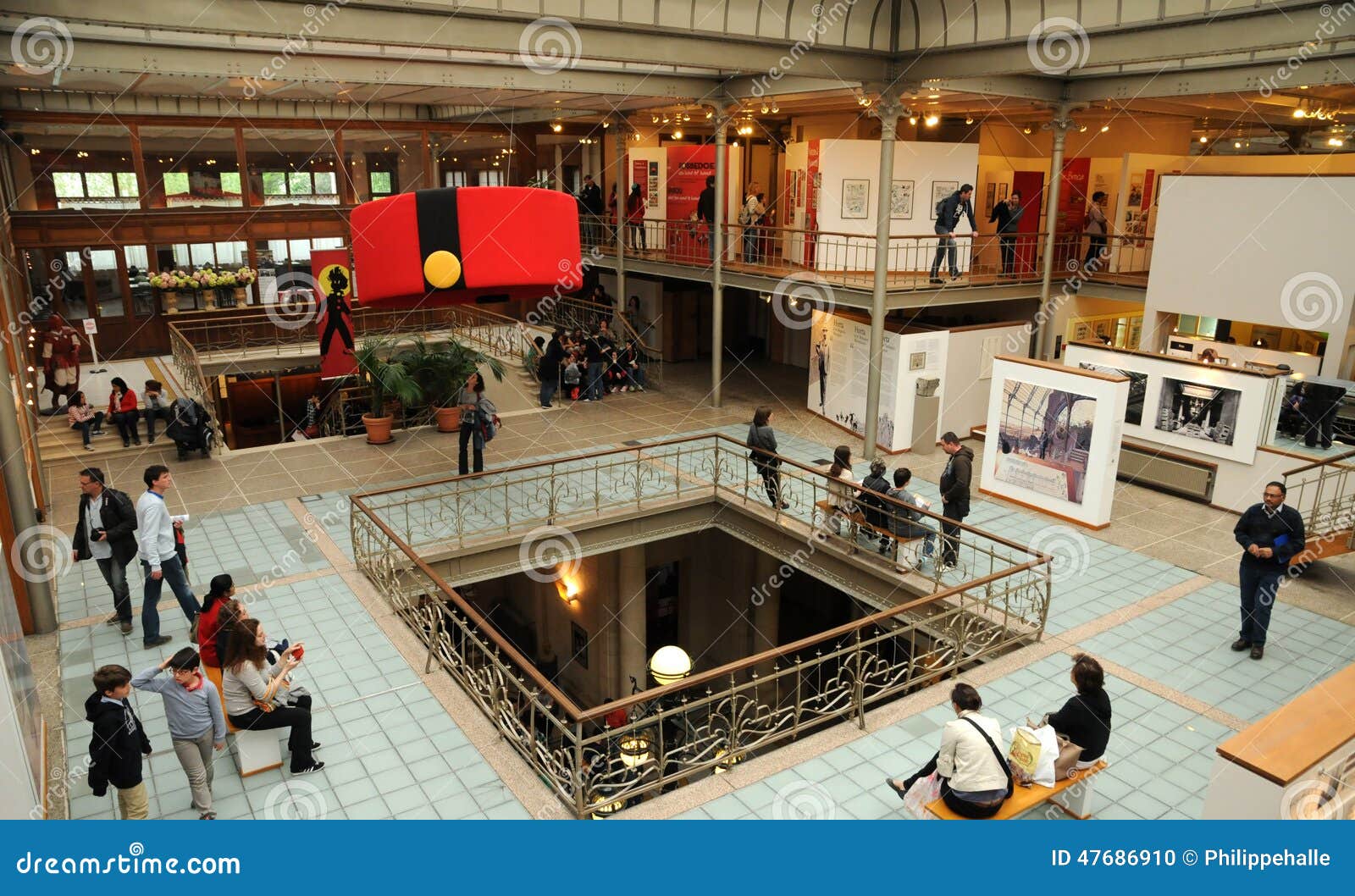 Belgium, Picturesque Comic Strip Museum of Brussels Editorial Image ...