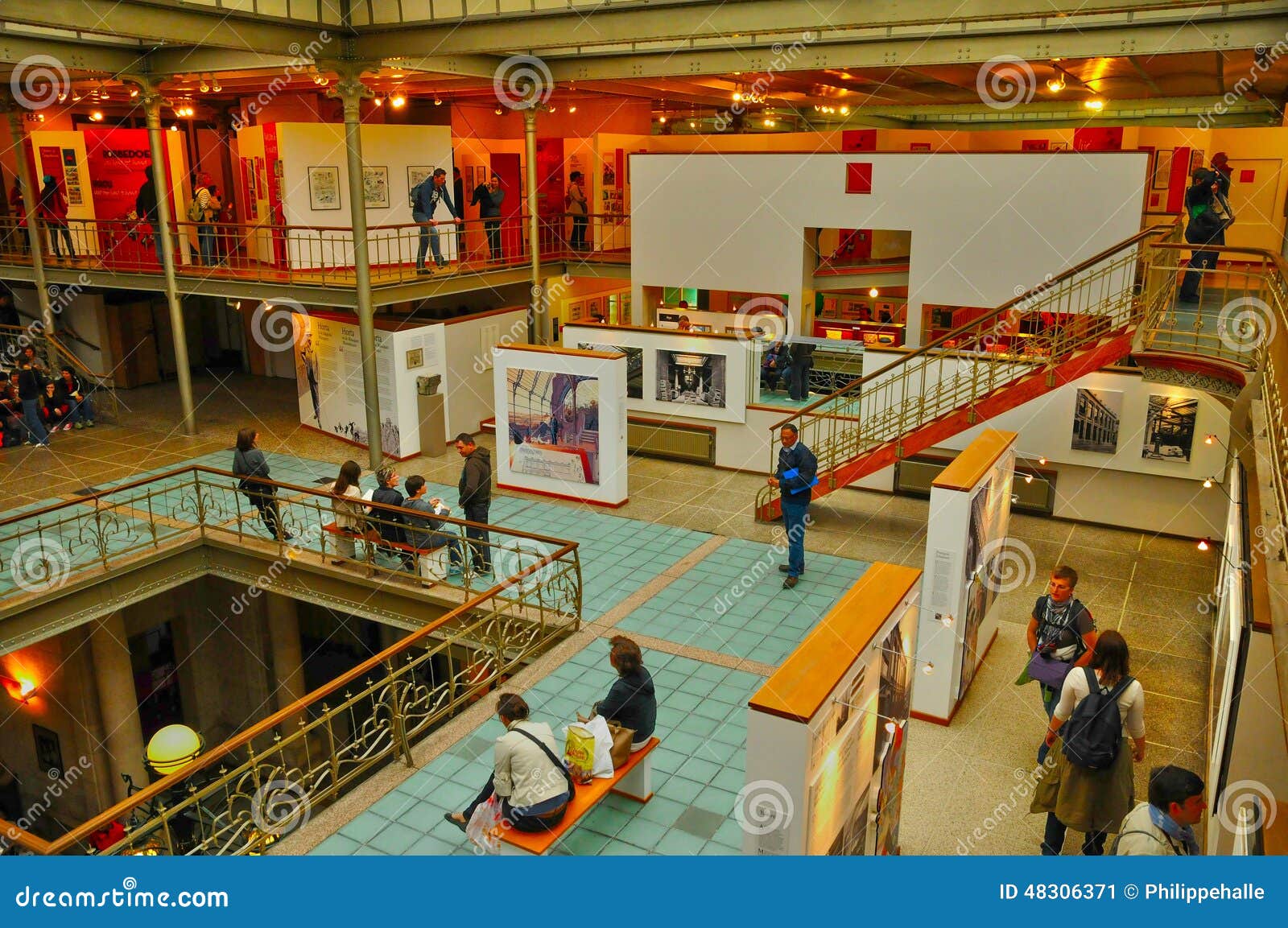 Belgium, Picturesque Comic Strip Museum of Brussels Editorial Photo ...