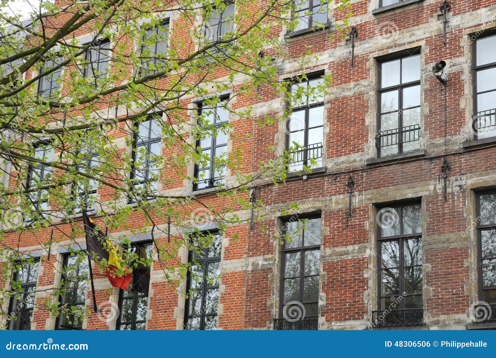 Belgium, Picturesque Sablon District of Brussels Editorial Photo ...