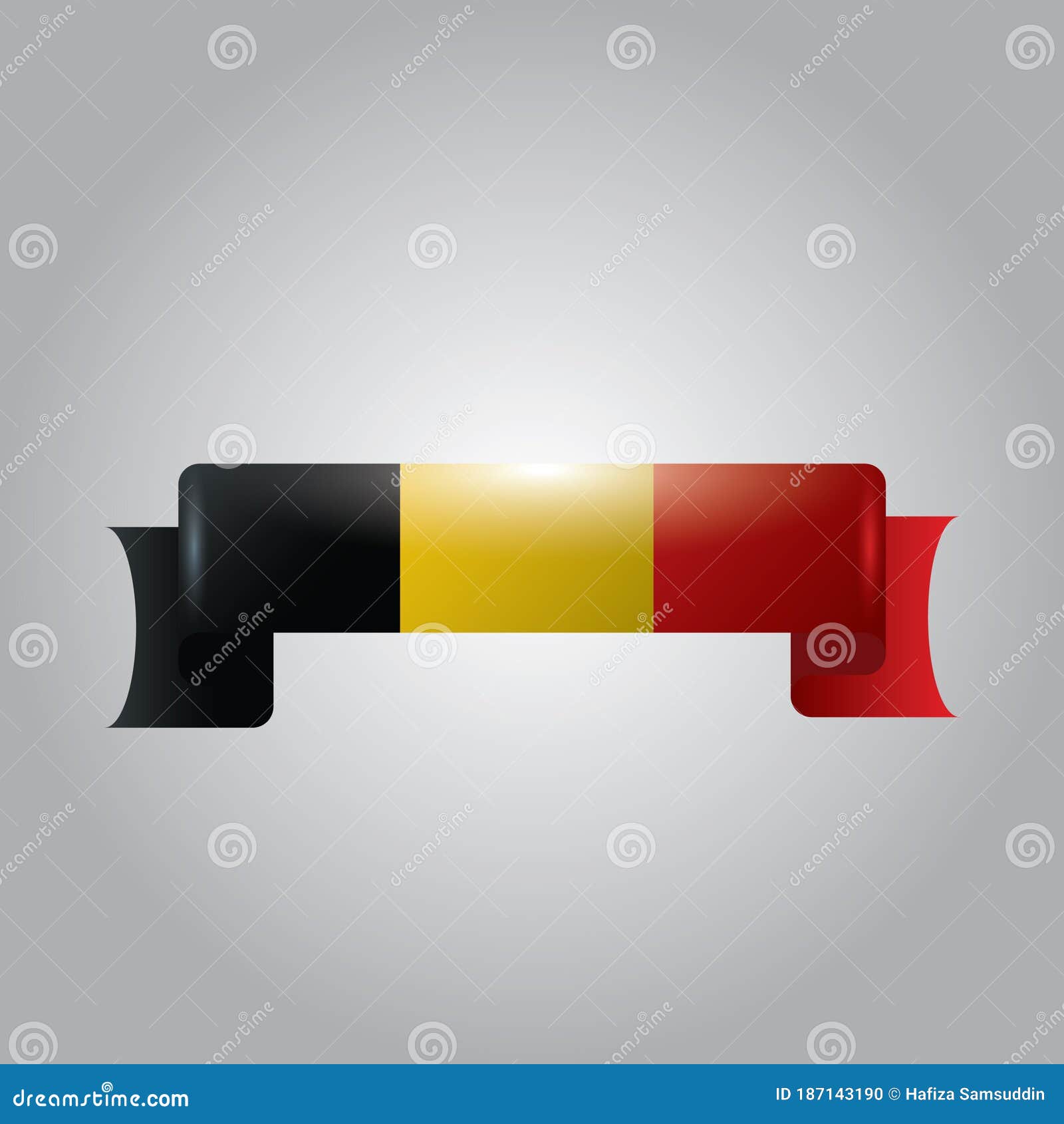 Belgium Ribbon. Vector Illustration Decorative Design Stock Vector ...