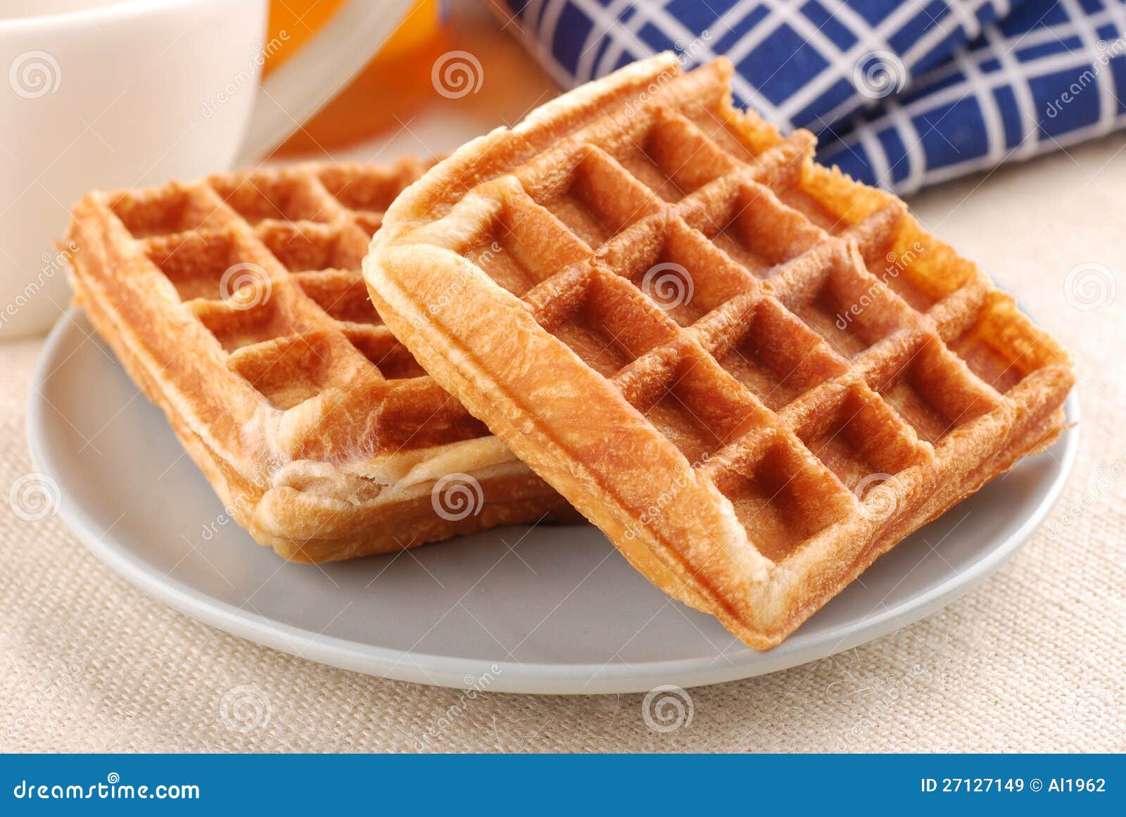 Belgium waffles stock image. Image of brown, closeup - 27127149