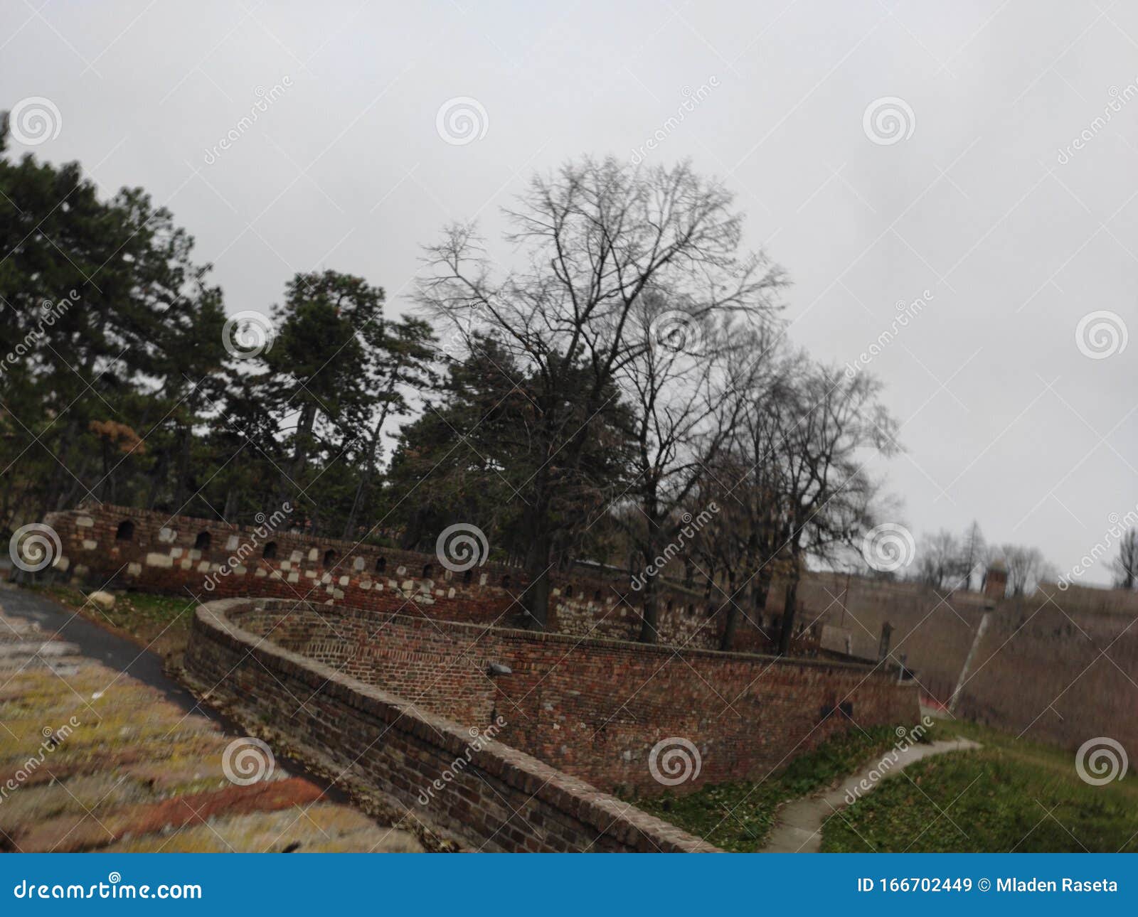 Belgrad Serbien Kalemegdan Park Winterlandschaft Stockbild - Bild von ...