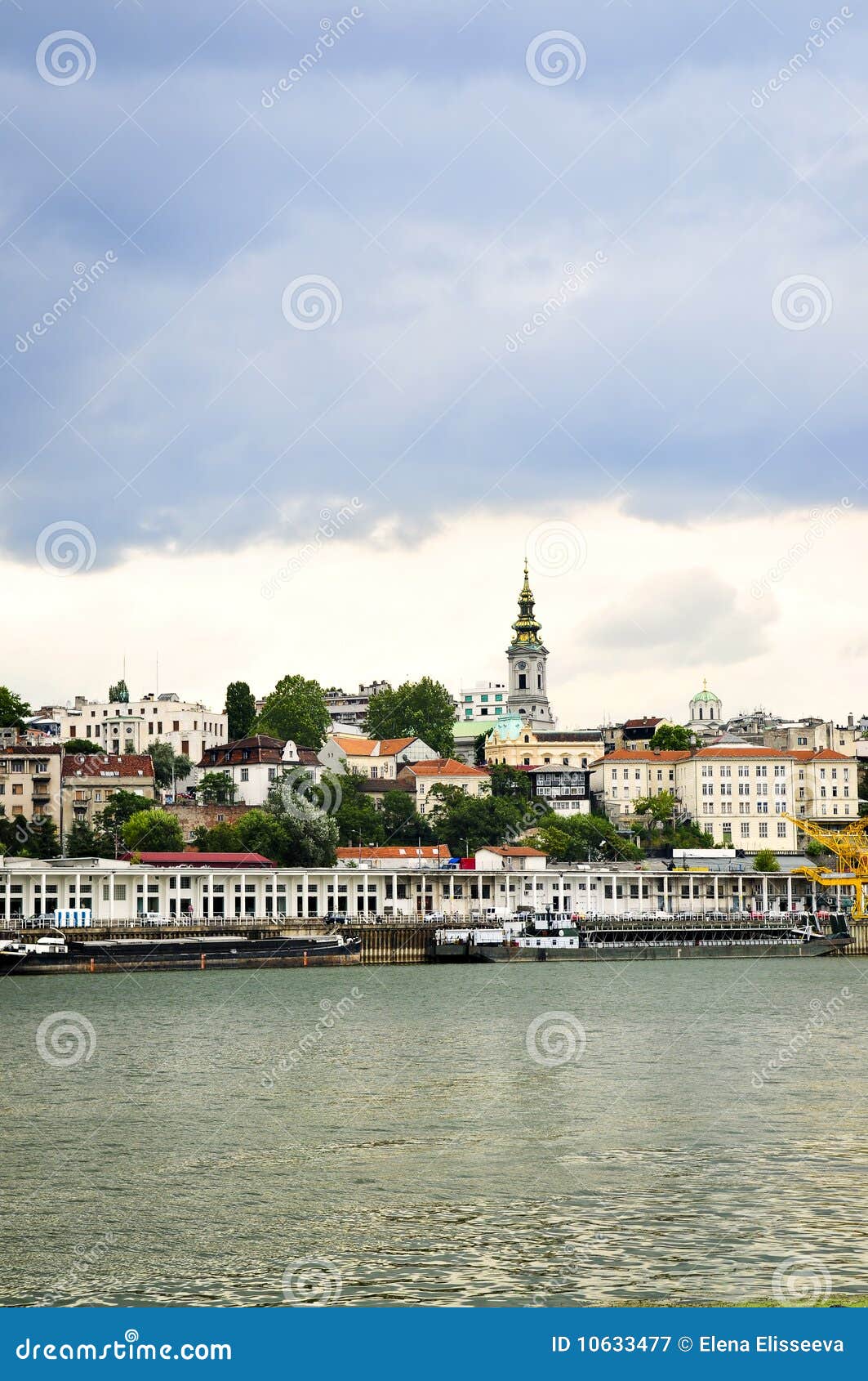 Belgrade Cityscape on Danube Stock Image - Image of tower, cityscape ...