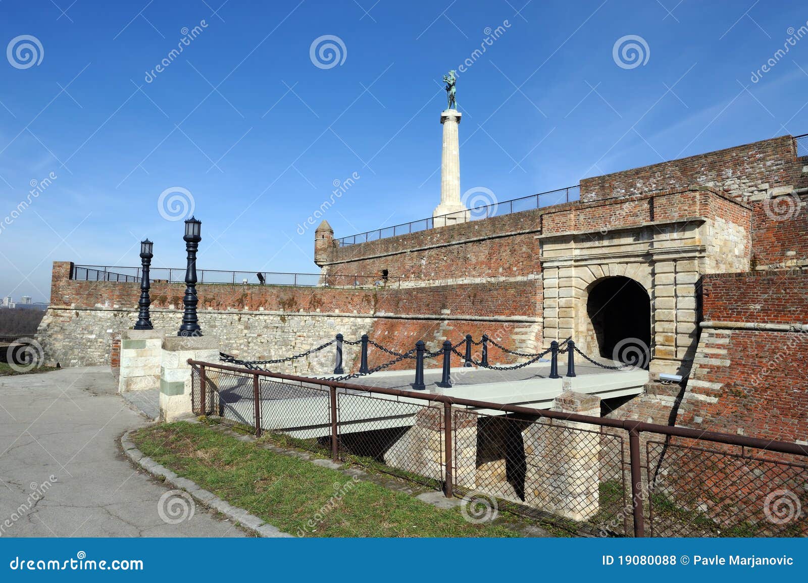 Belgrade fortress stock photo. Image of heritage, kalemegdan - 19080088