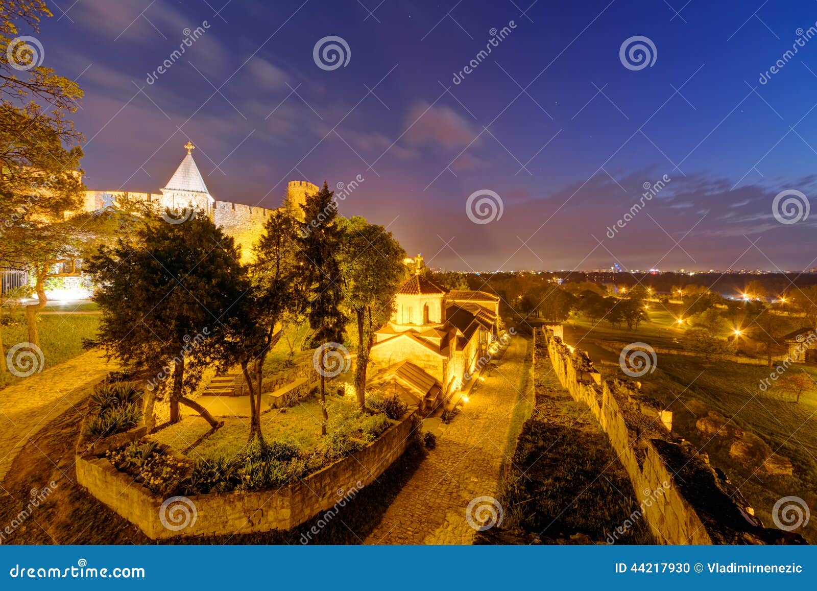 Belgrade Fortress and Kalemegdan Park Stock Photo - Image of monument ...