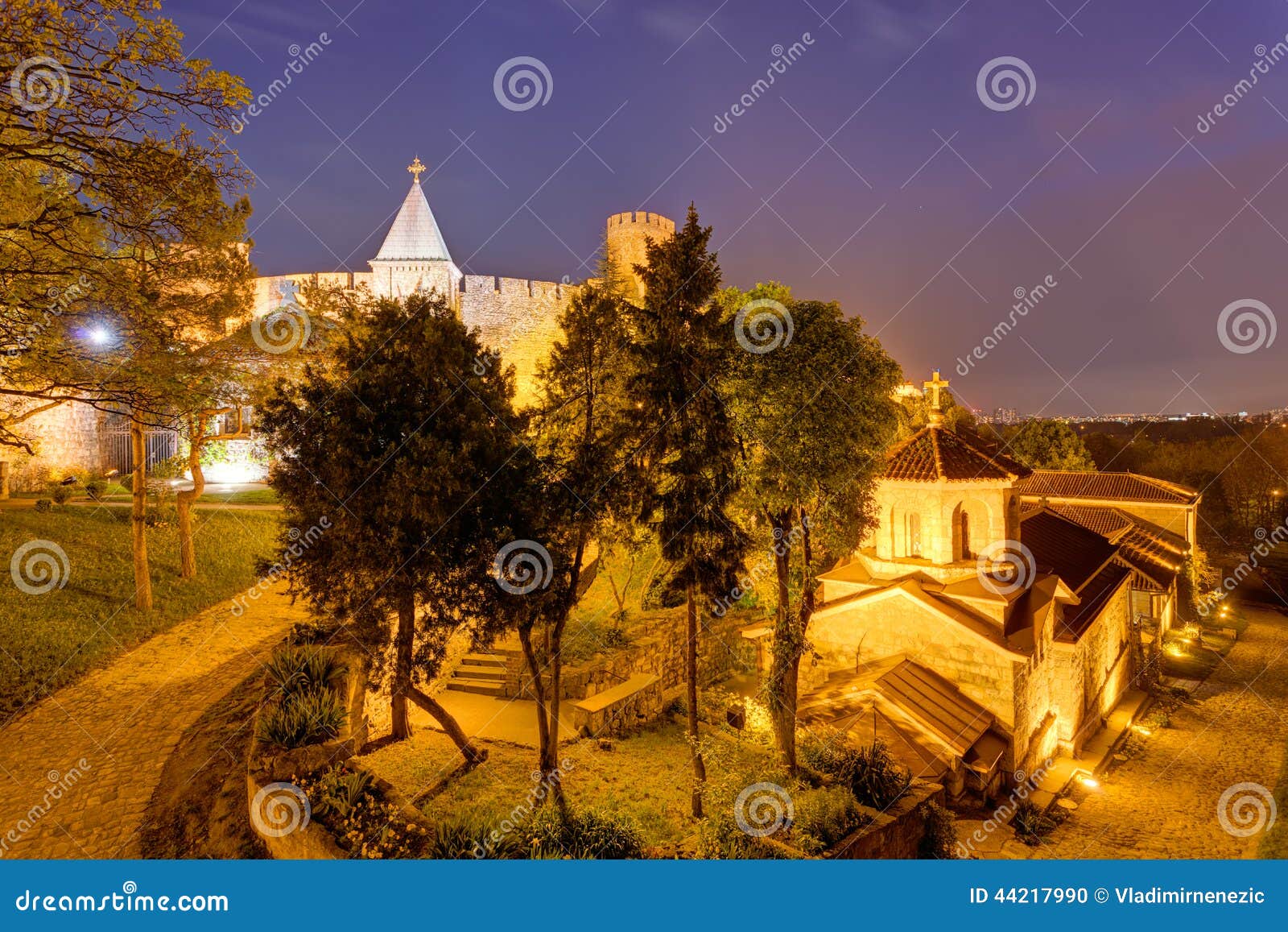 Belgrade Fortress and Kalemegdan Park Stock Photo - Image of ...