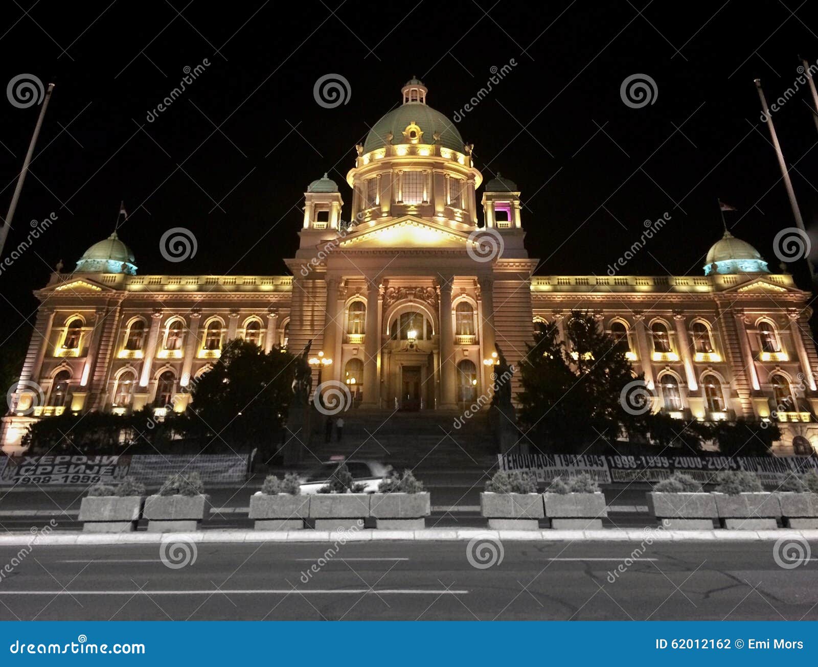 Belgrade government stock photo. Image of evening, government - 62012162