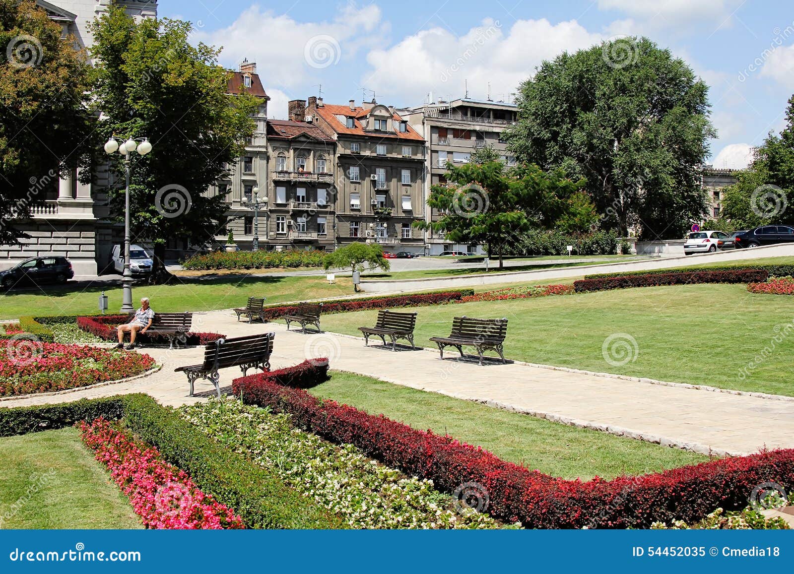 Belgrade Historic Square with Beautiful Park Editorial Image - Image of ...