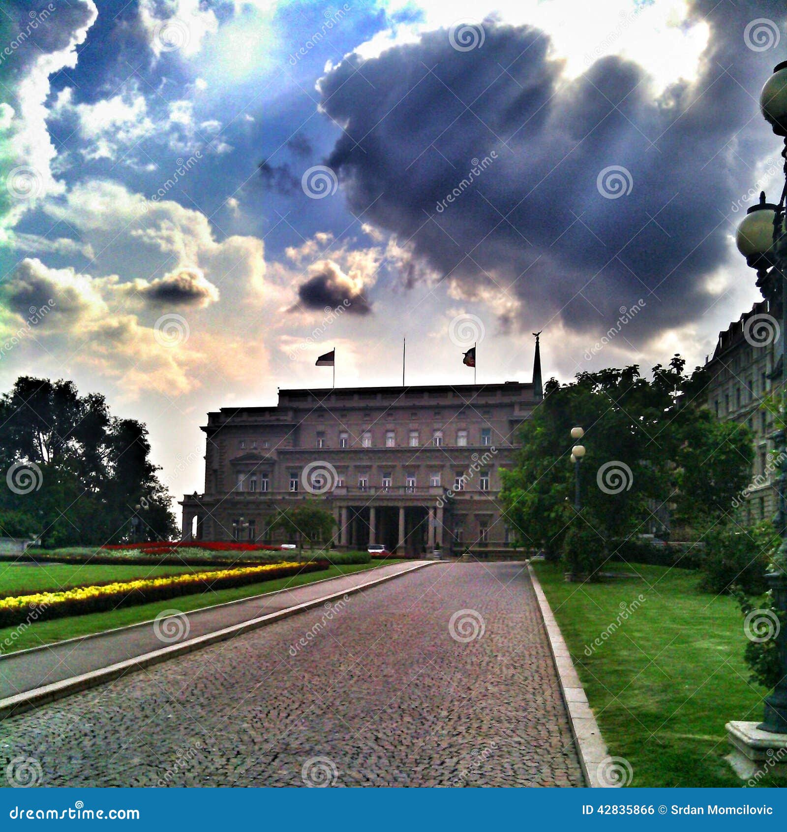 Belgrade stock photo. Image of landmark, palace, belgrade - 42835866