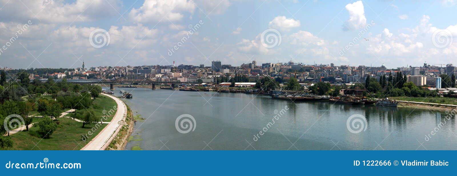 Belgrade panorama stock photo. Image of sava, fluss, srbija - 1222666