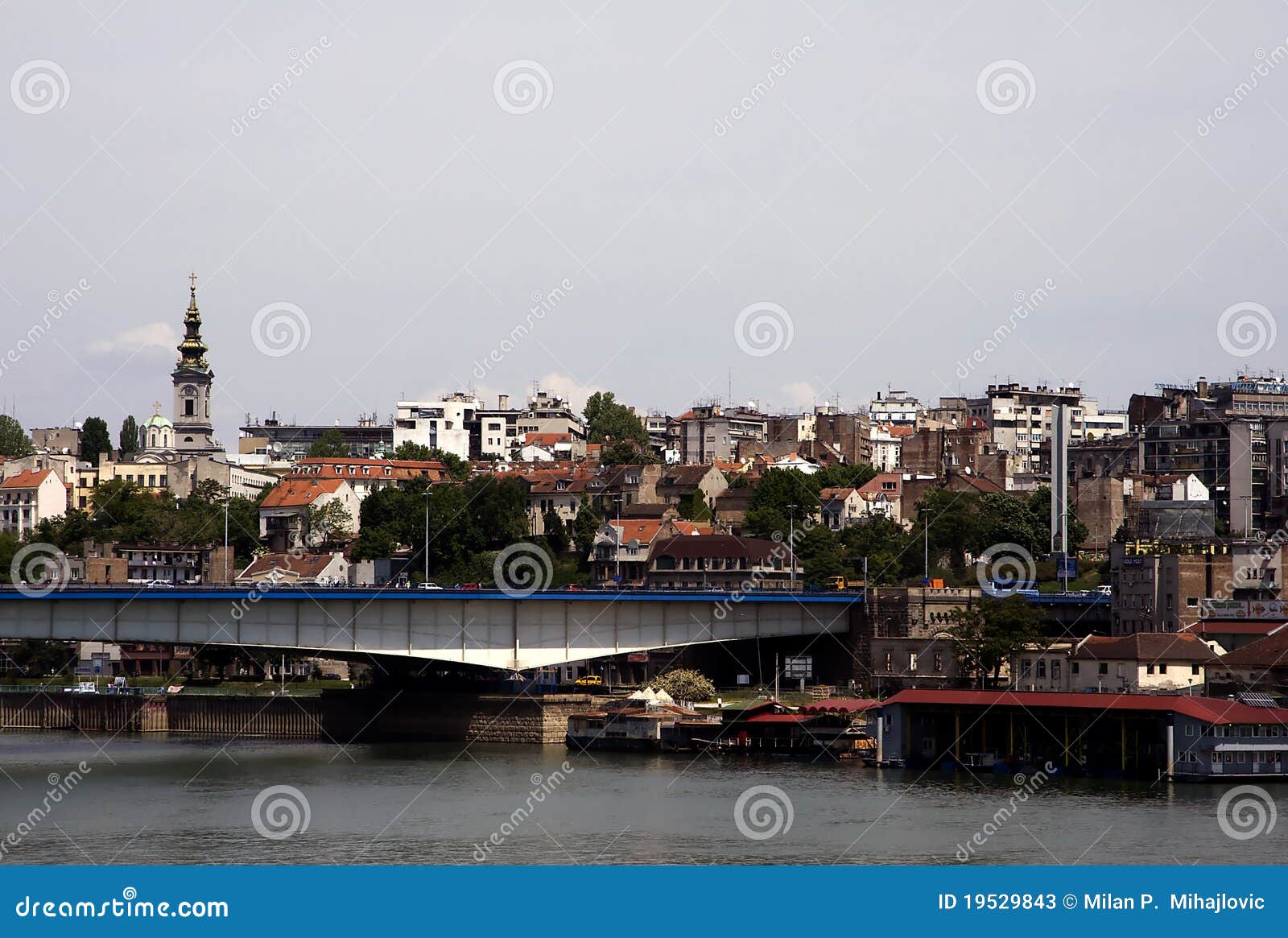 Belgrade panorama editorial stock photo. Image of landmark - 19529843