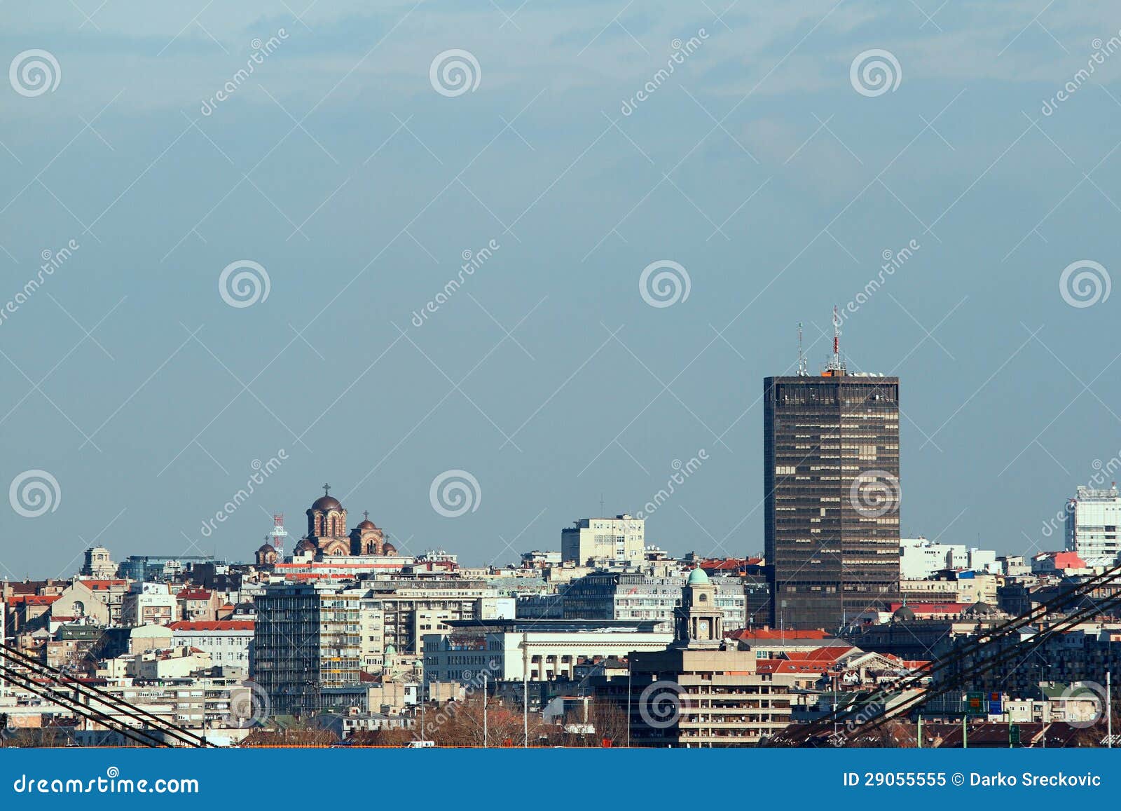 Belgrade panorama stock image. Image of capitol, city - 29055555