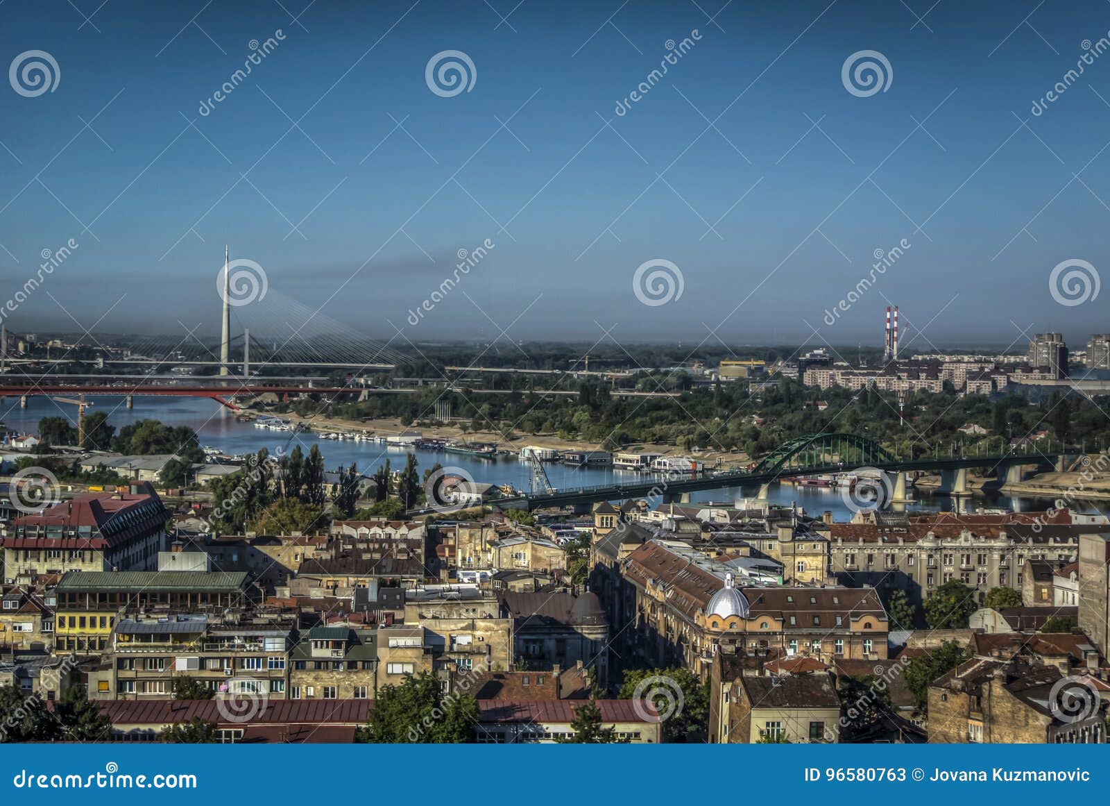 Belgrade panorama stock image. Image of nature, panoramic - 96580763