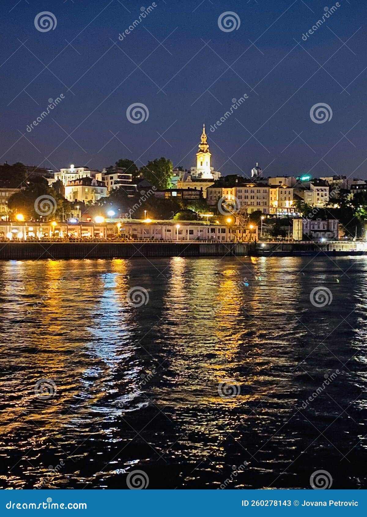Belgrade River Side stock image. Image of waterway, side - 260278143