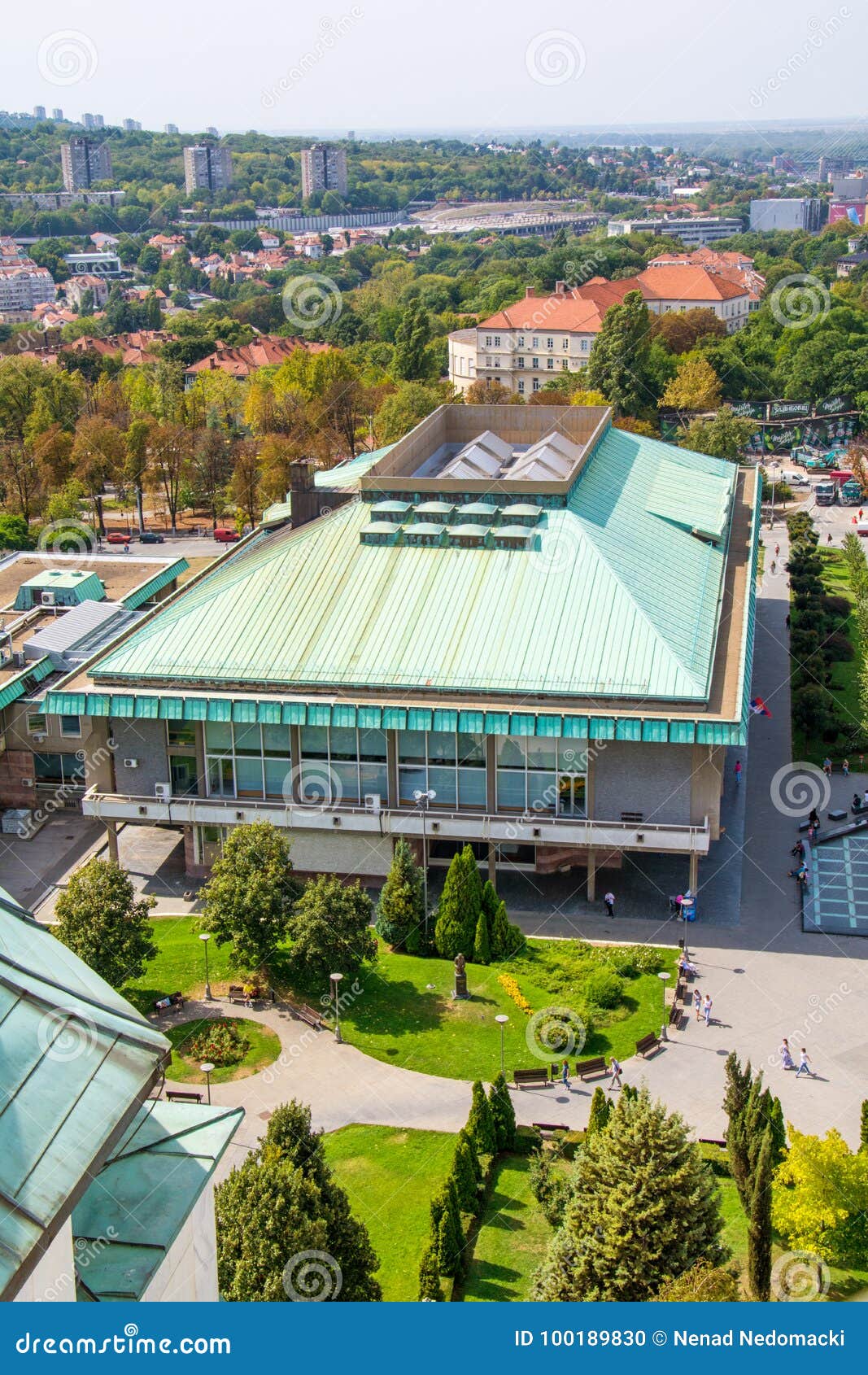 Belgrade, Serbia 11/09/2017: National Library of Belgrade Editorial ...