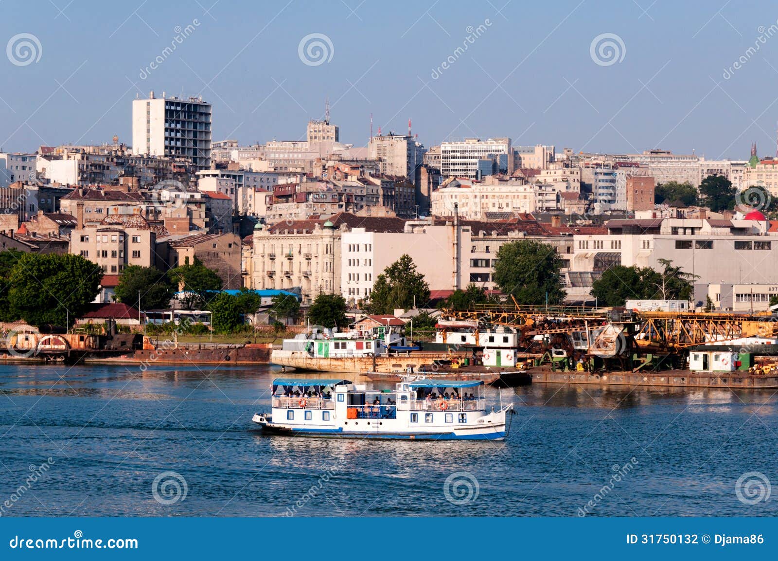Belgrade summer stock photo. Image of architecture, people - 31750132