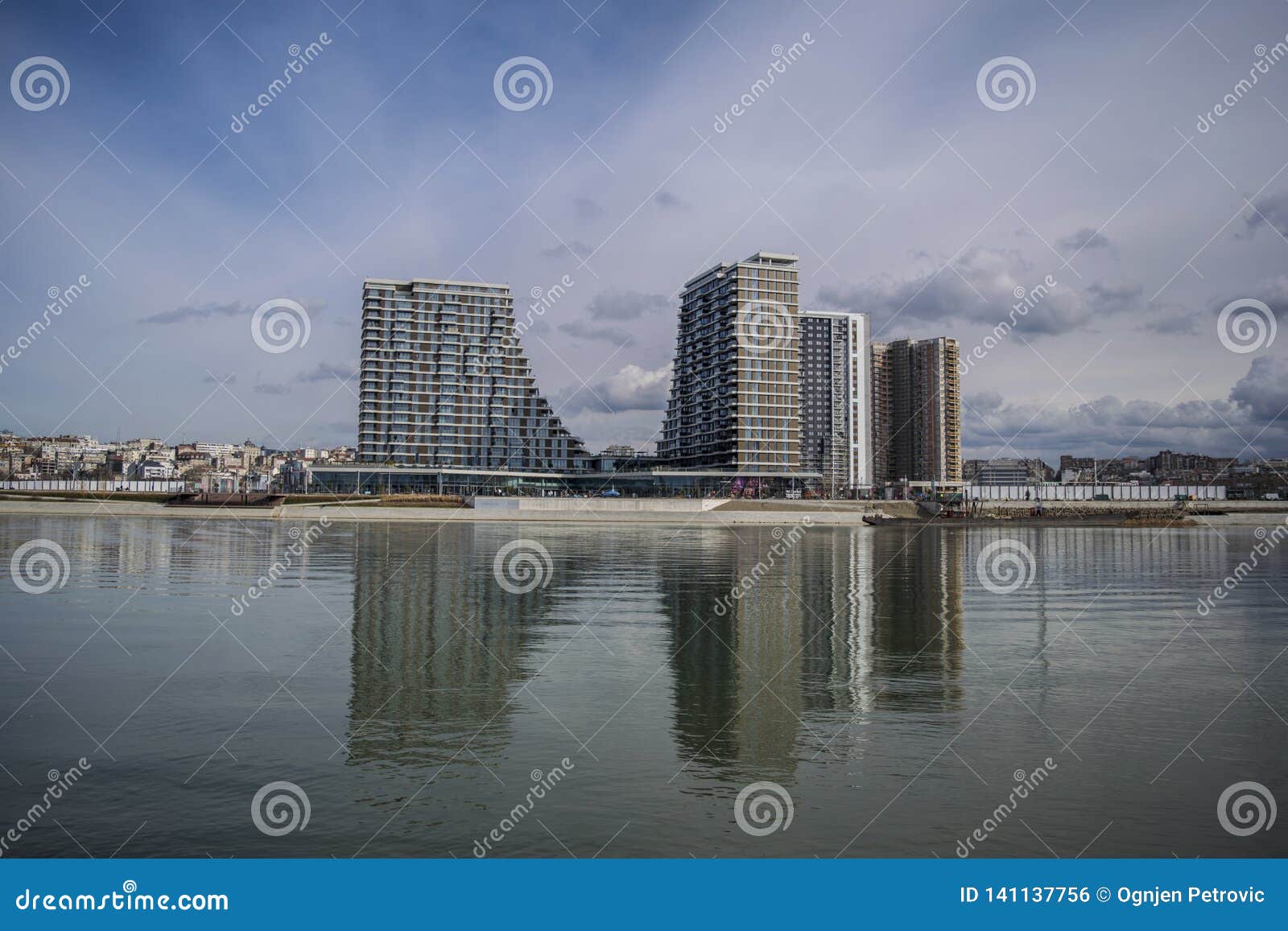 Belgrade waterfront stock photo. Image of building, belgrade - 141137756