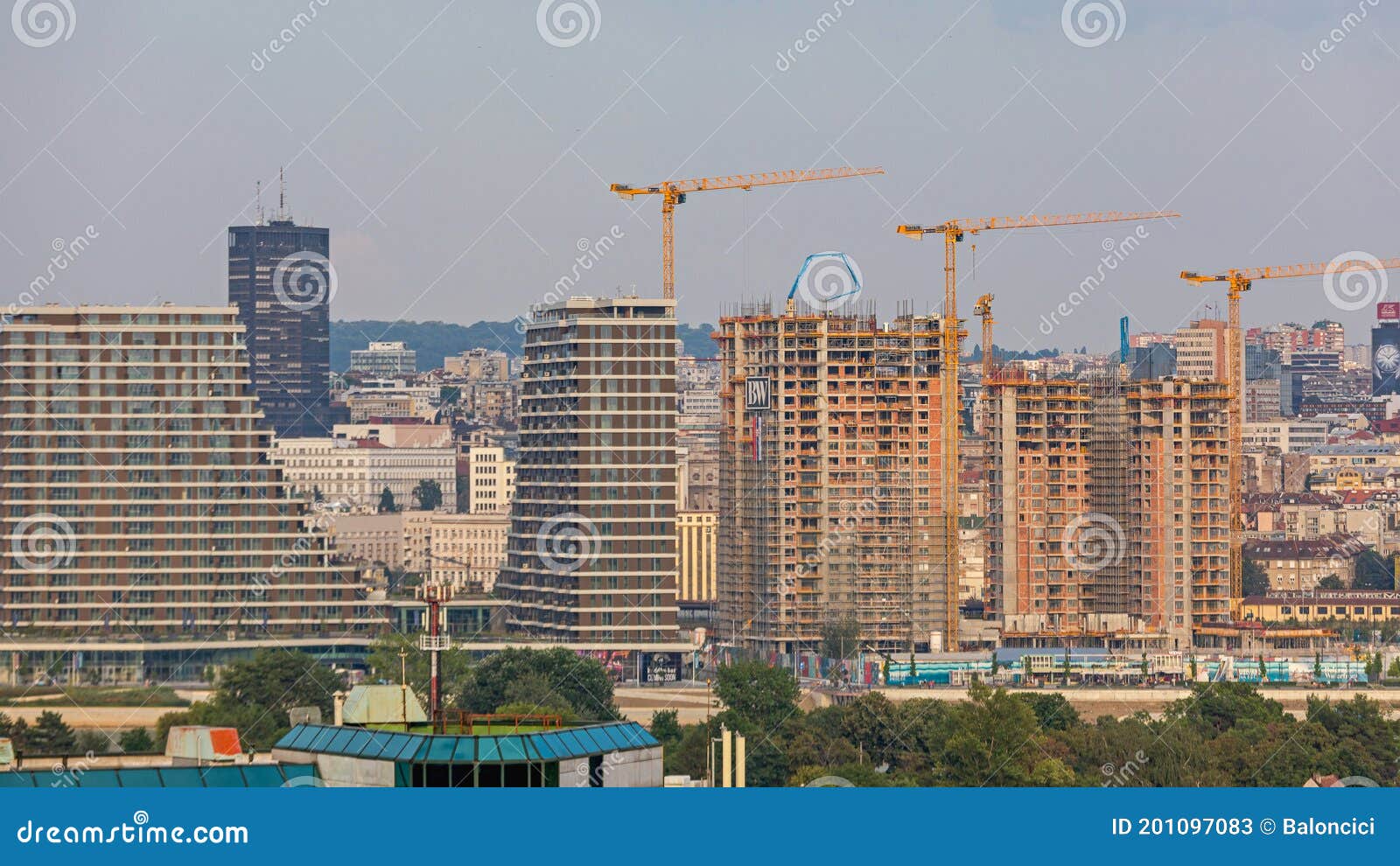 Belgrade Waterfront Construction Site Editorial Stock Photo - Image of ...