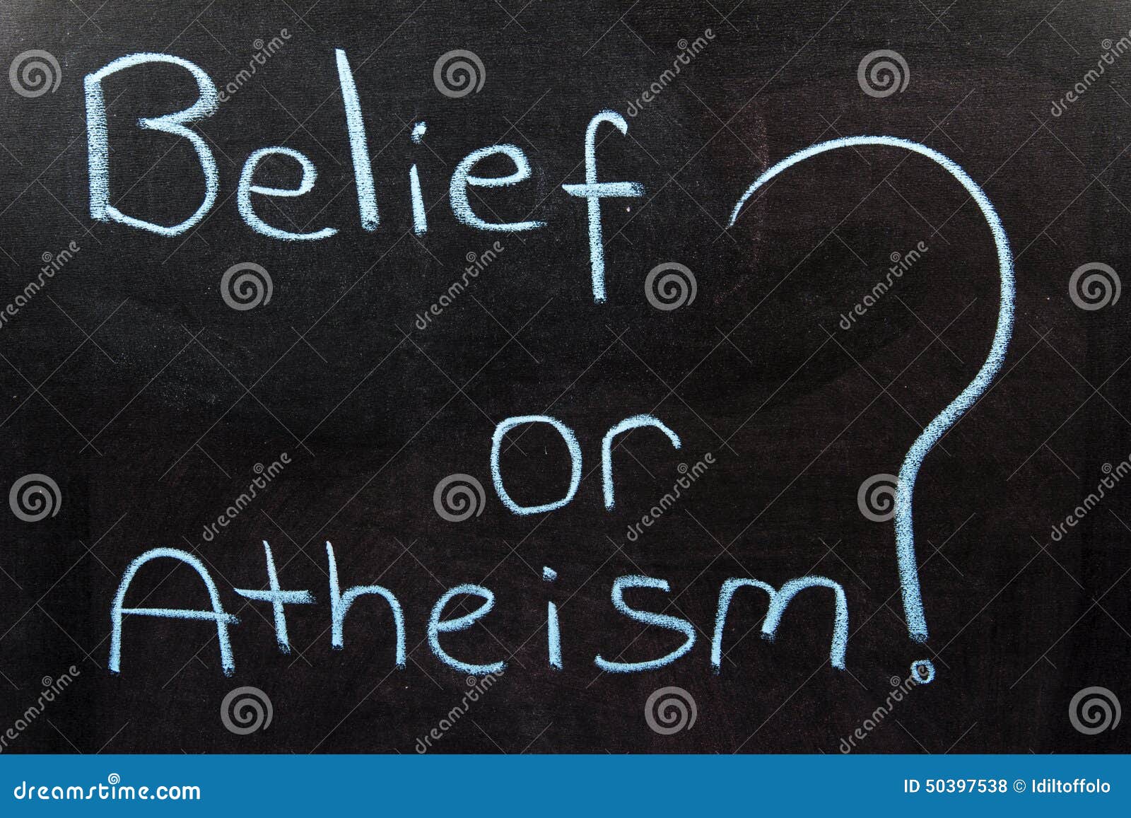 Belief or Atheism stock photo. Image of choice, text - 50397538