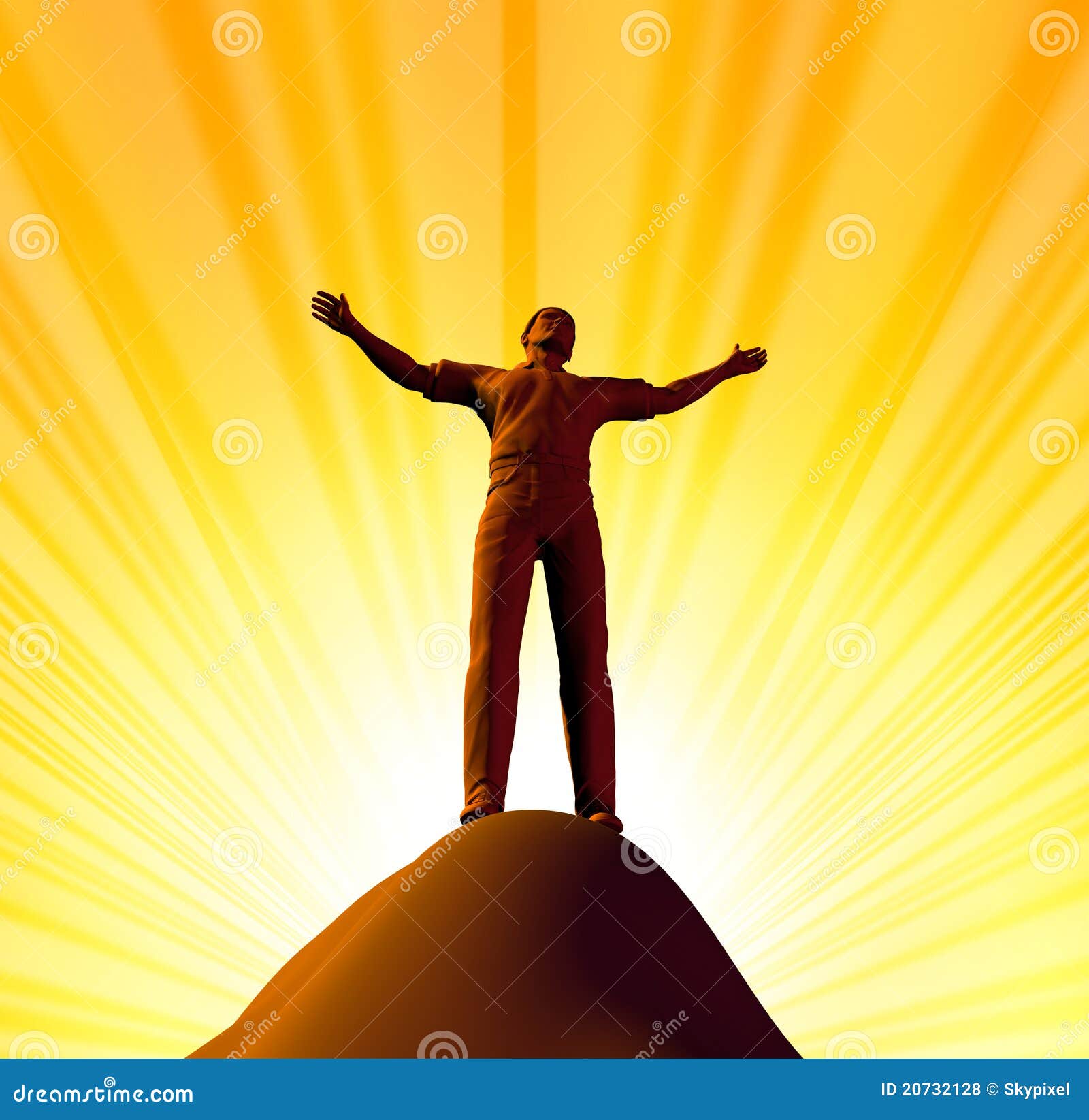 Belief and spirituality stock illustration. Illustration of inspiration ...