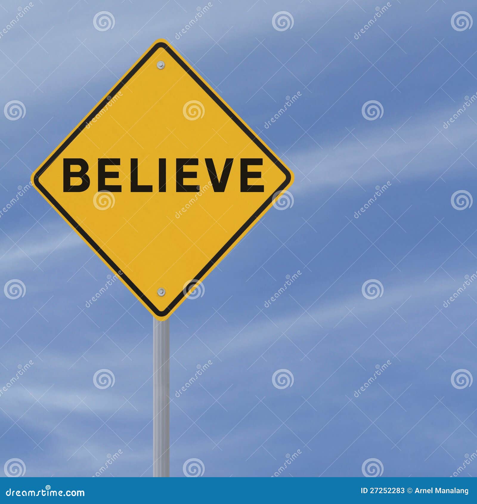 Believe stock image. Image of positivity, diamond, signage - 27252283