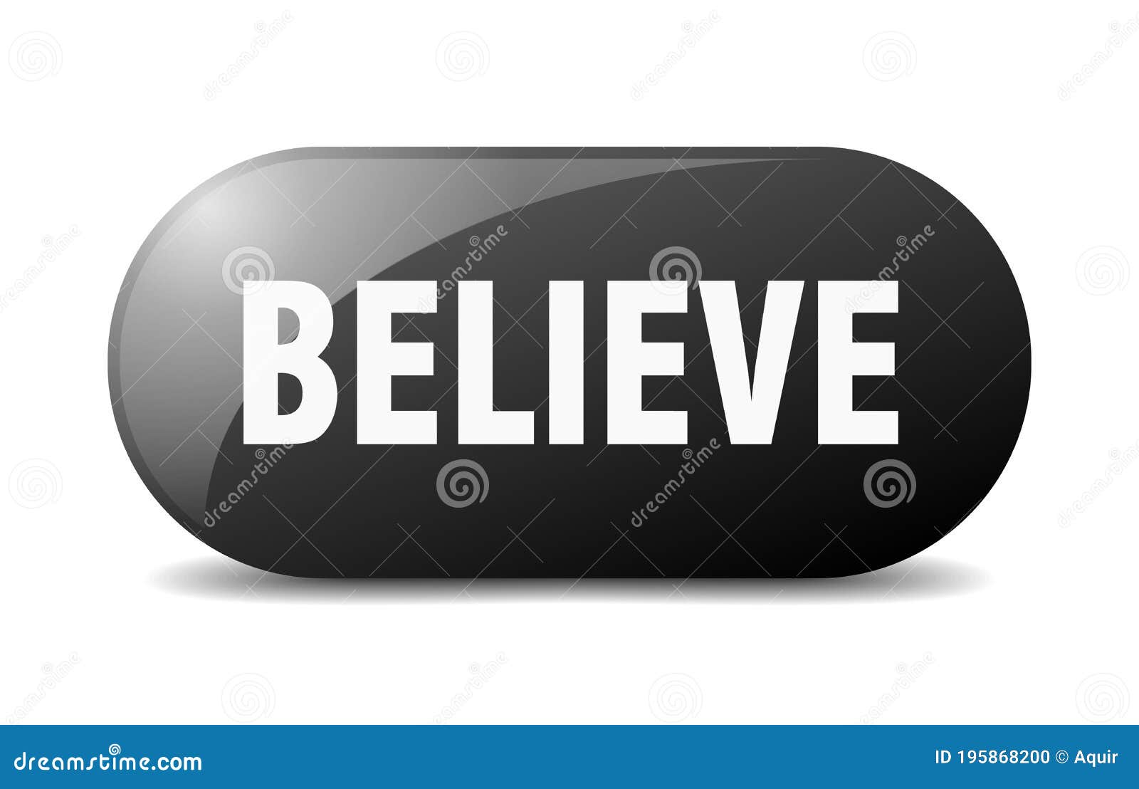Believe Button. Believe Sign. Key. Push Button Stock Vector ...