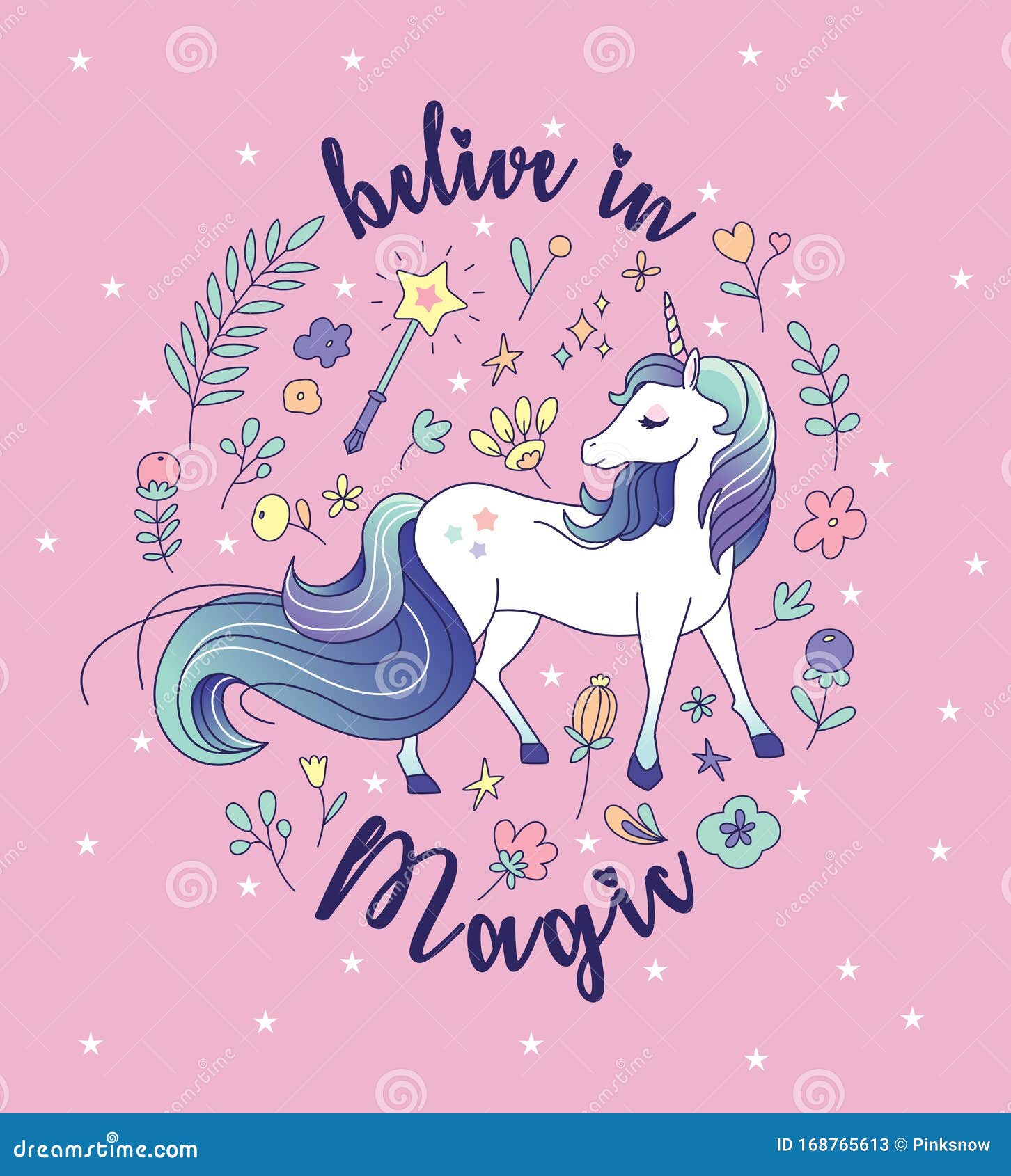 Believe in Magic stock vector. Illustration of believe - 168765613