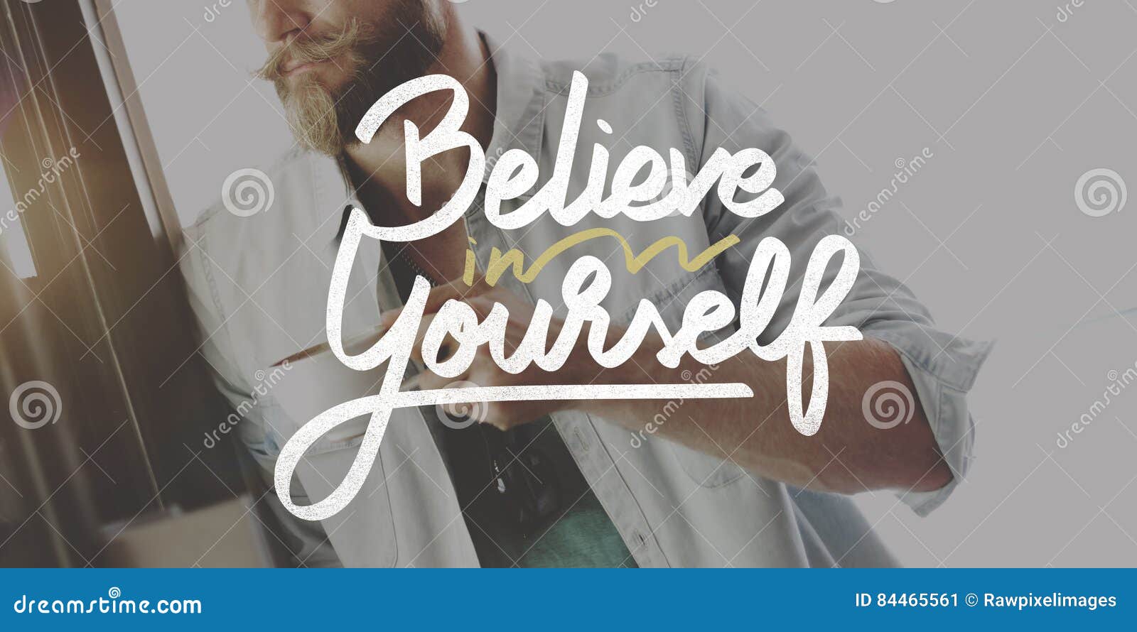 Believe in Yourself Confident Encourage Motivation Concept Stock Image ...