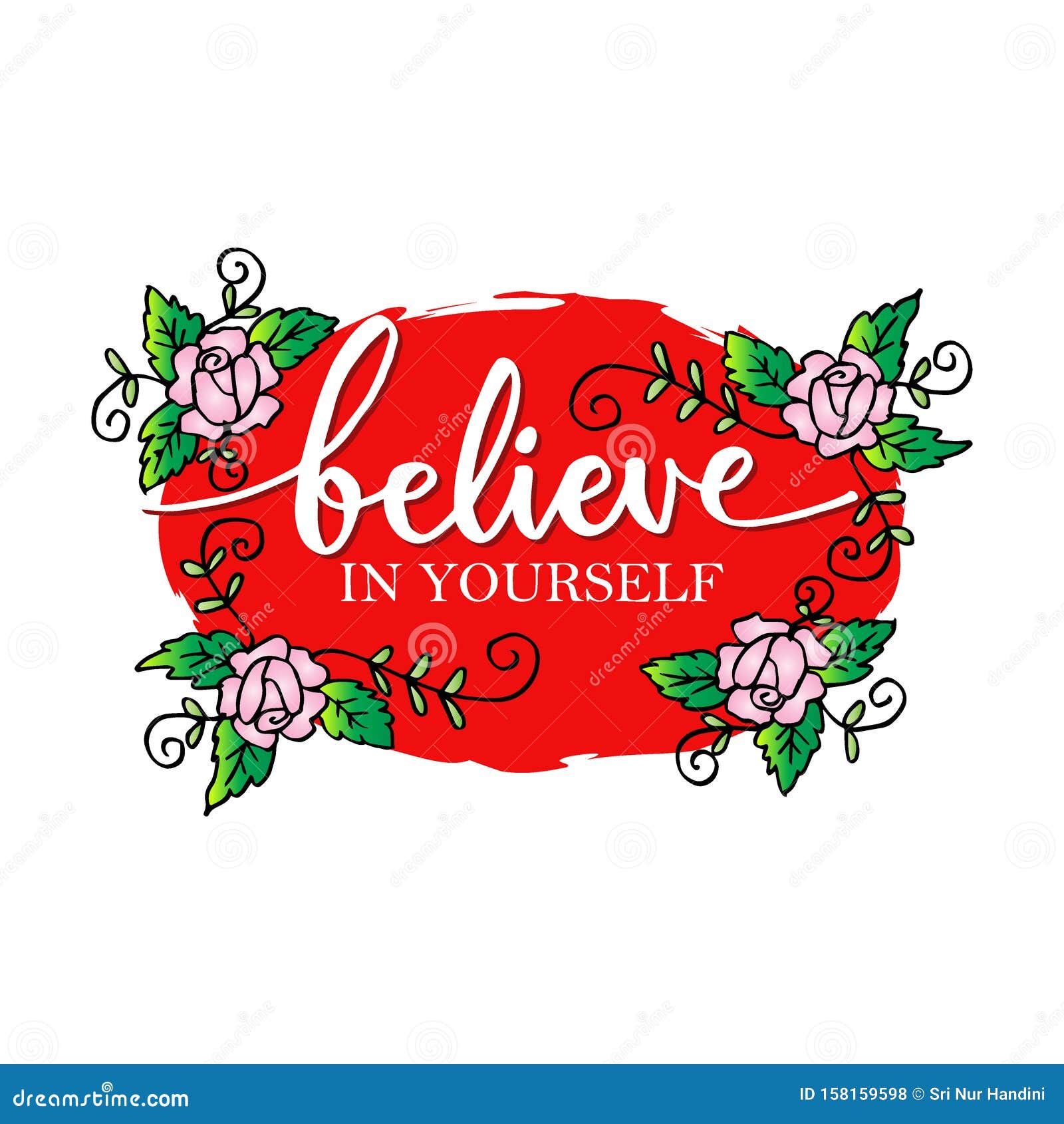 Believe in Yourself Hand Lettering. Stock Vector - Illustration of ... Believe in Yourself Hand Lettering. Stock Vector - Illustration of ...