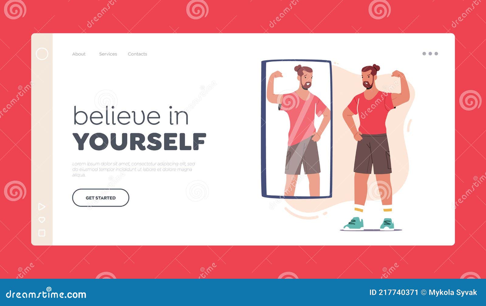 Weak Male Arms With Flexed Biceps Muscles Vector Illustration ... Weak Male Arms With Flexed Biceps Muscles Vector Illustration ...